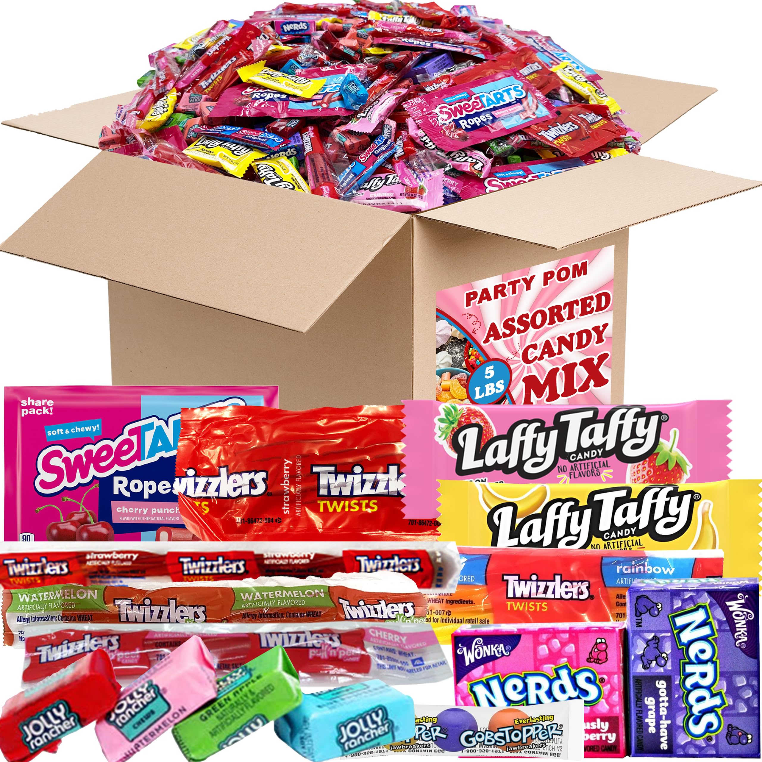 Buy ASSORTED BULK CANDY VARIETY MIX, 5 LB of Assorted Individually ...