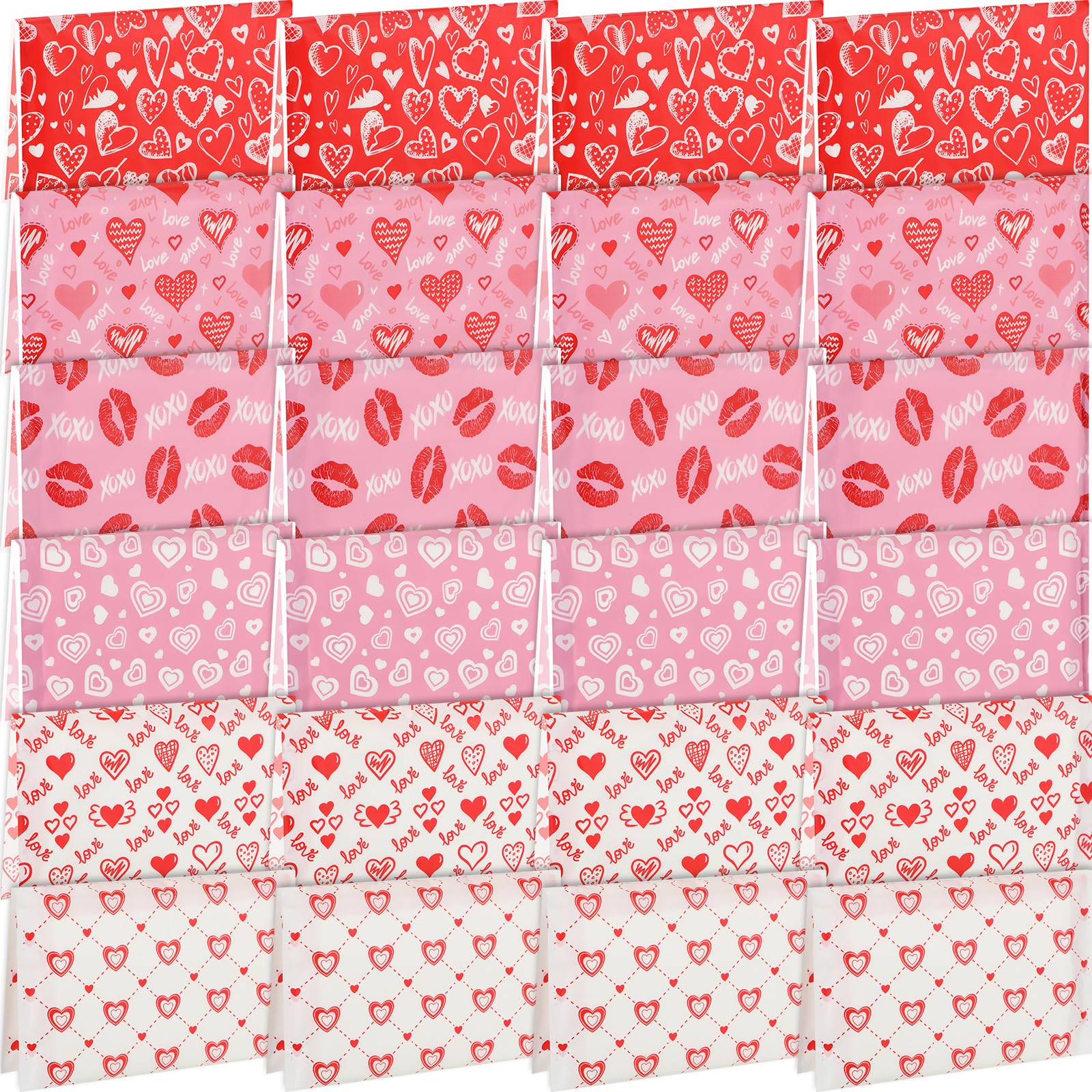 Amazon.com: Chivertion 24 Pack Valentine's Day Pocket Tissues Travel ...