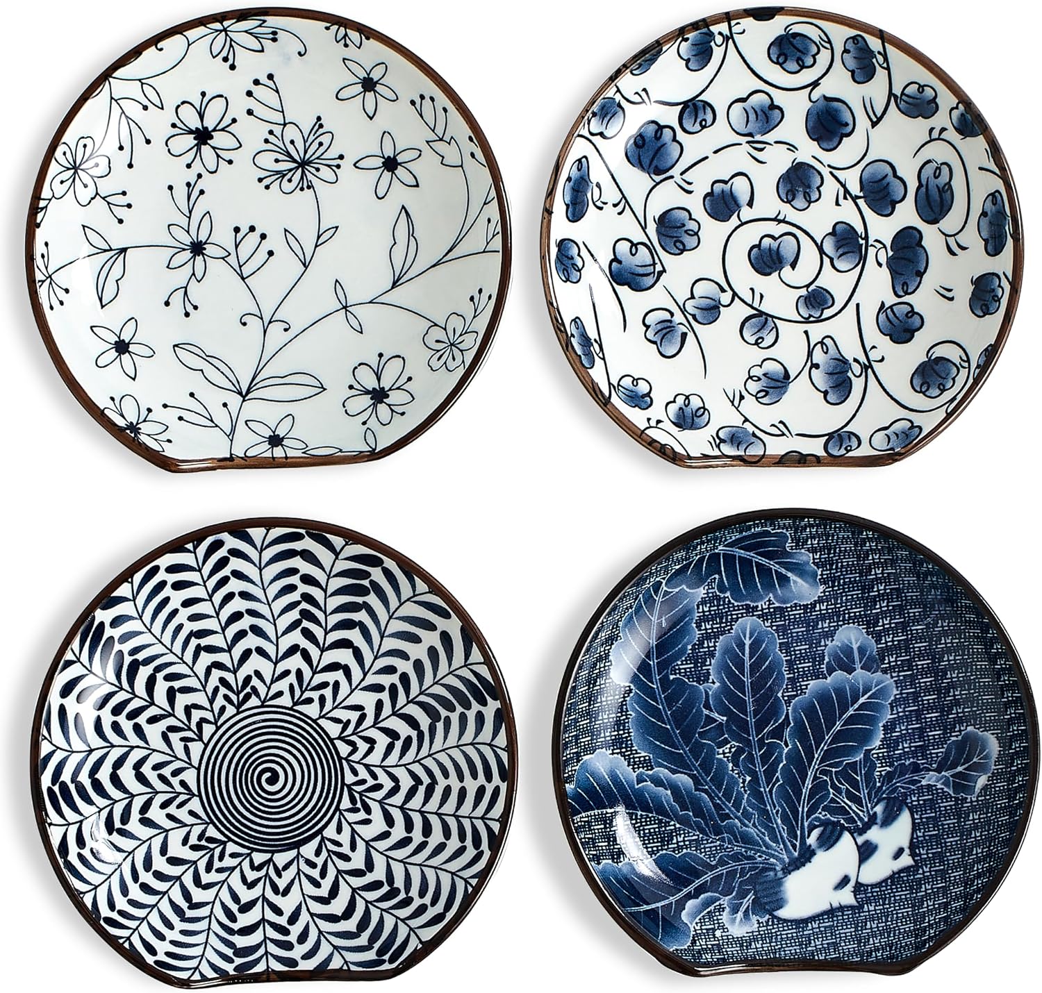 Amazon.com: Ceramic Spoon Rest for Kitchen Counter set of 4, Spoon ...