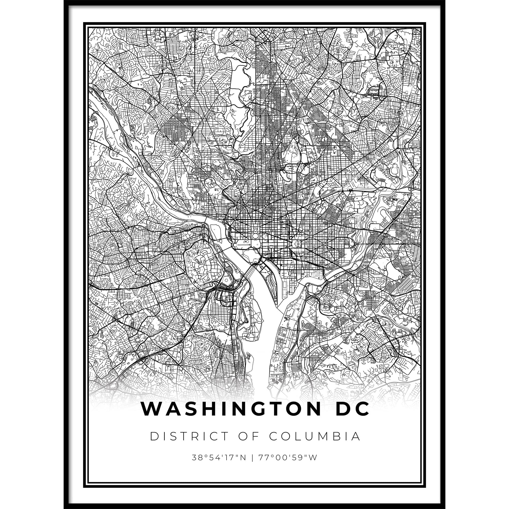 Washington District Of Columbia Map