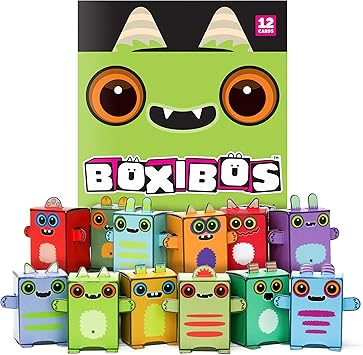 Box Buddies Boxibos Monsters - Pack of 12 Mini Box Monsters - Paper ...