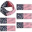 Amazon.com: JOYIN 6 Pcs Patriotic Bandanas, American Flag Bandanas ...