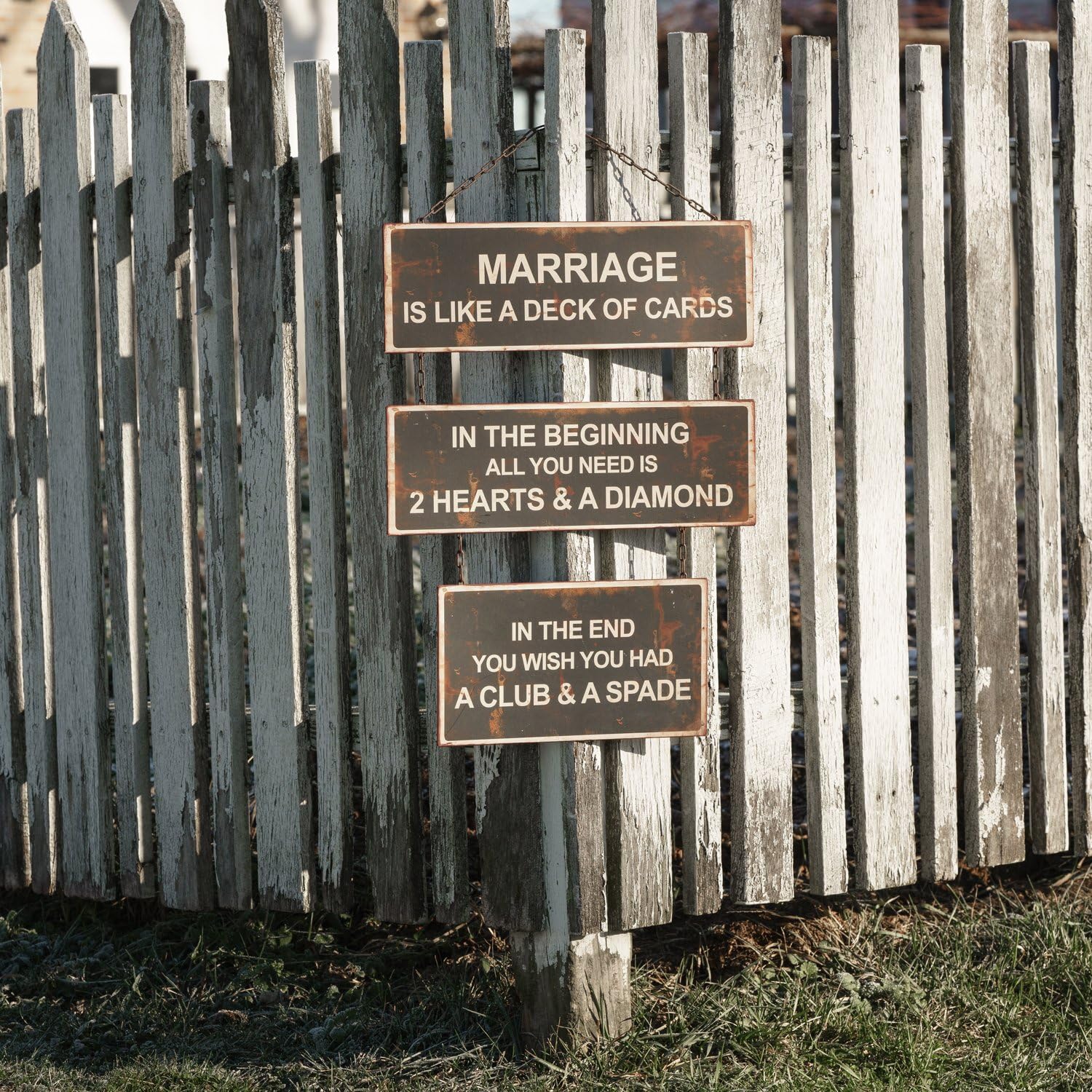 Amazon.com: Ragon House Marriage Metal Sign : Home & Kitchen