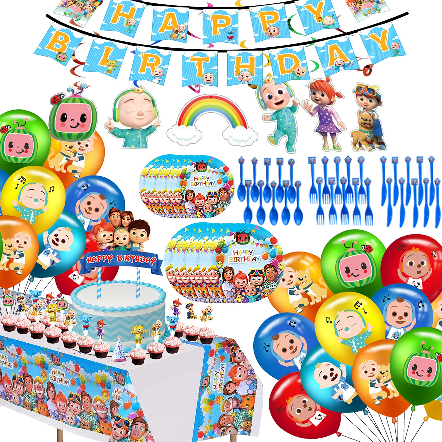 Buy Coco-melons Party Decorations and Tableware - Included Sling,Plates ...