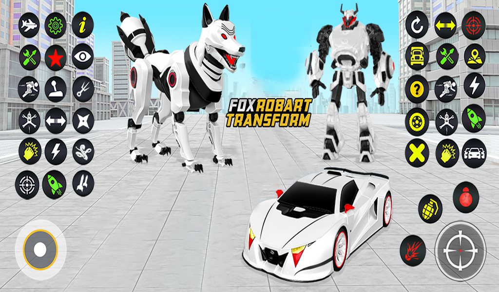 Fox Robot Transform Games, Animal Robot Games, Shooting Robot ...