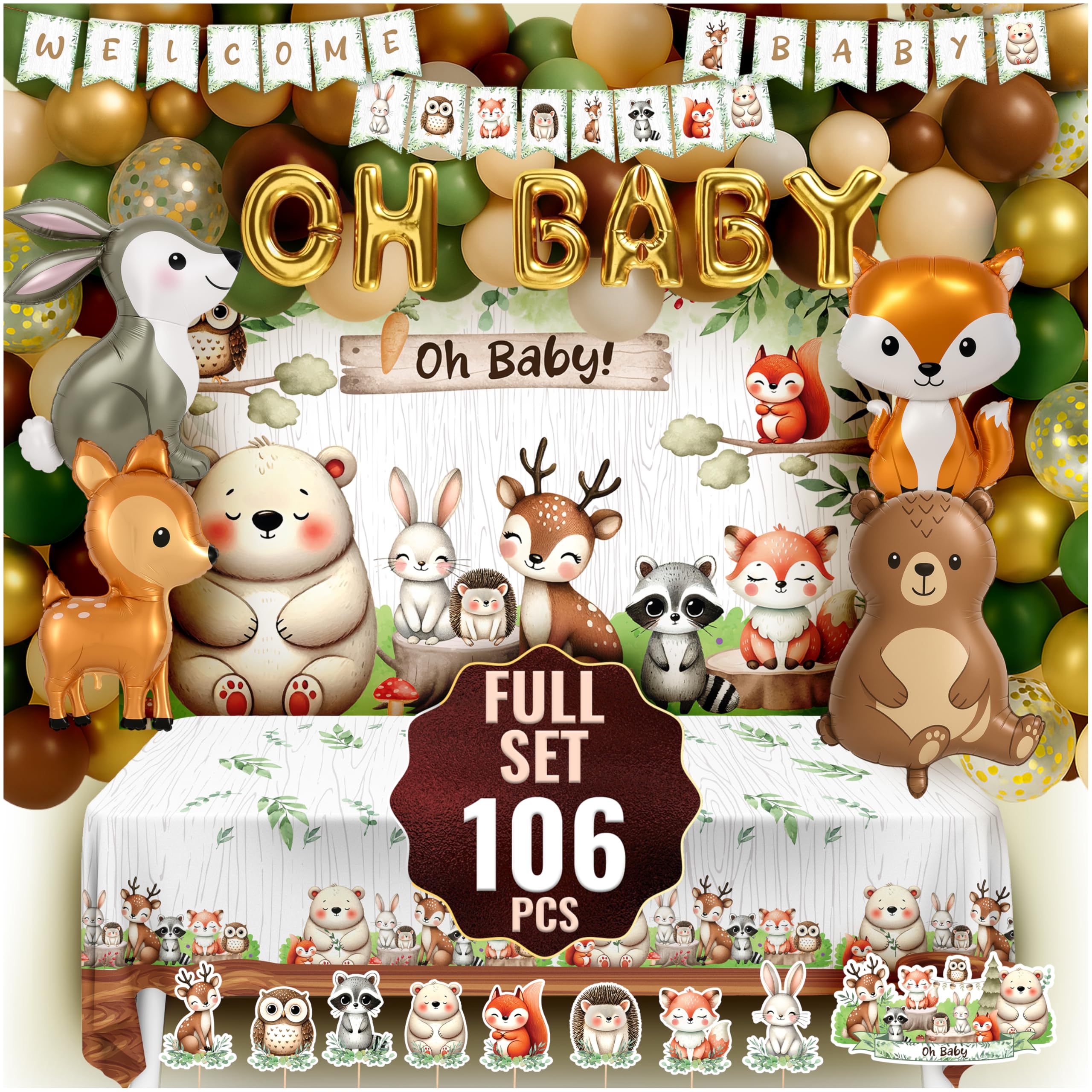 Forest Animal Theme Baby Shower