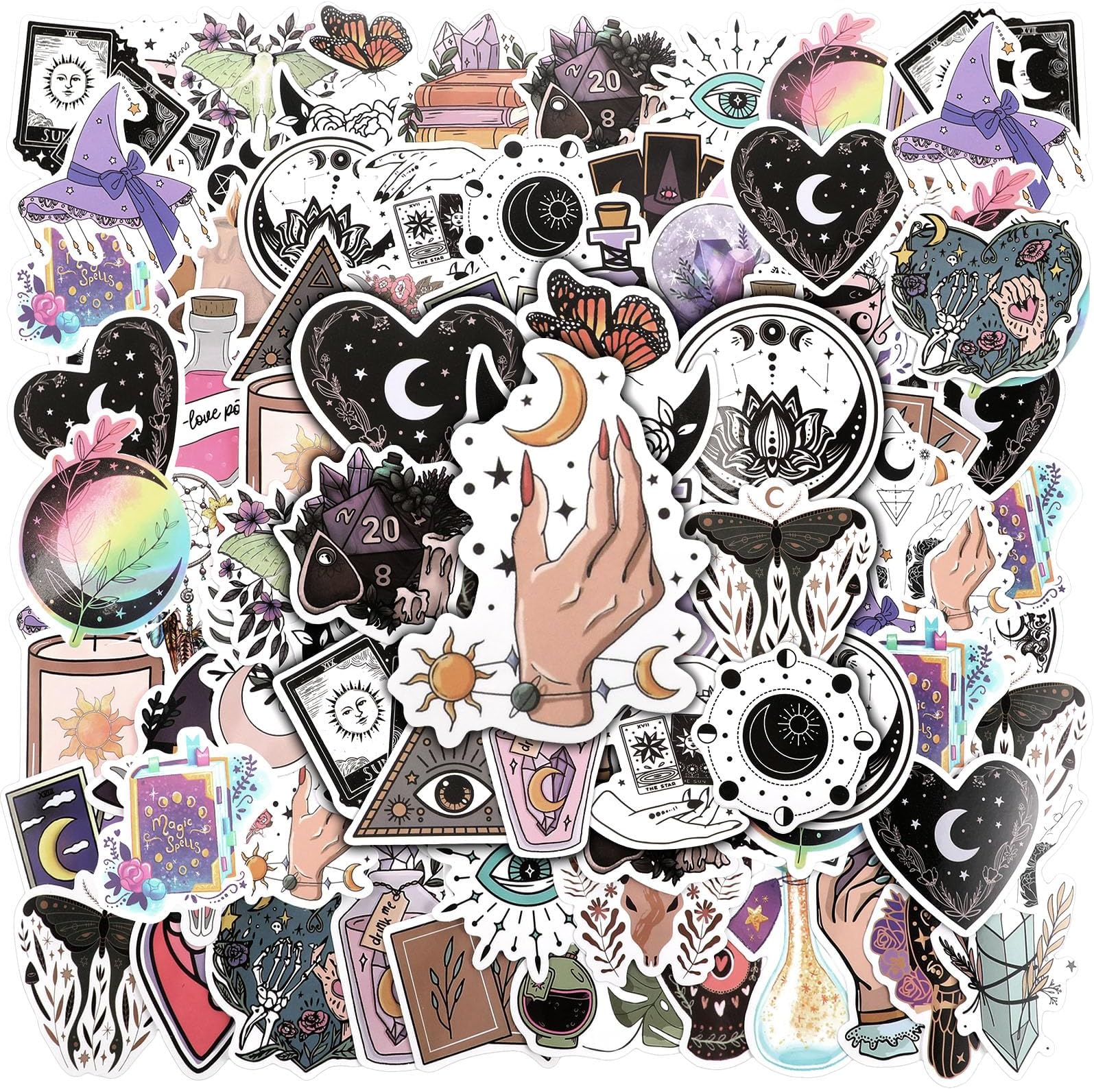 Amazon.com: Pigbit 50Pcs Forest Mystical Magic Witch Stickers ...