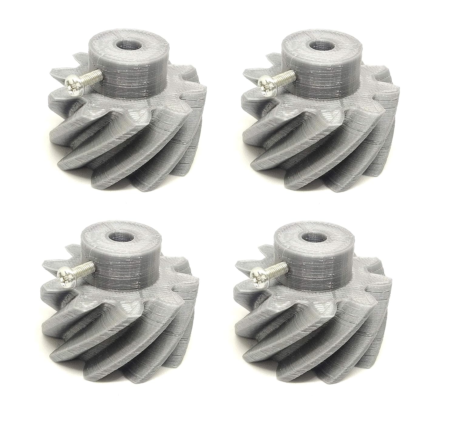 INVENTO 4pcs 3D Printed Right Helical Plastic Spur Gear 10 Teeth, 40mm ...