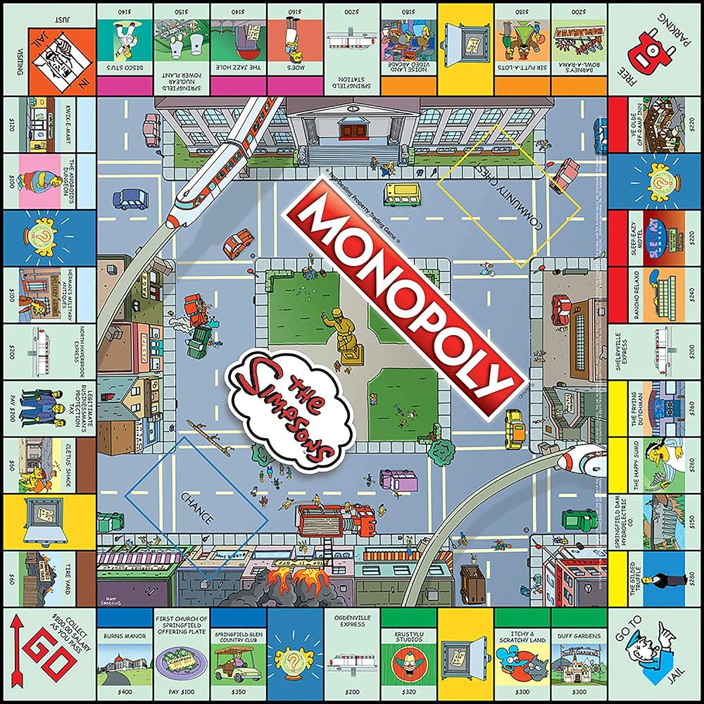 The Simpsons Monopoly Game - Collectible Edition Liberia | Ubuy