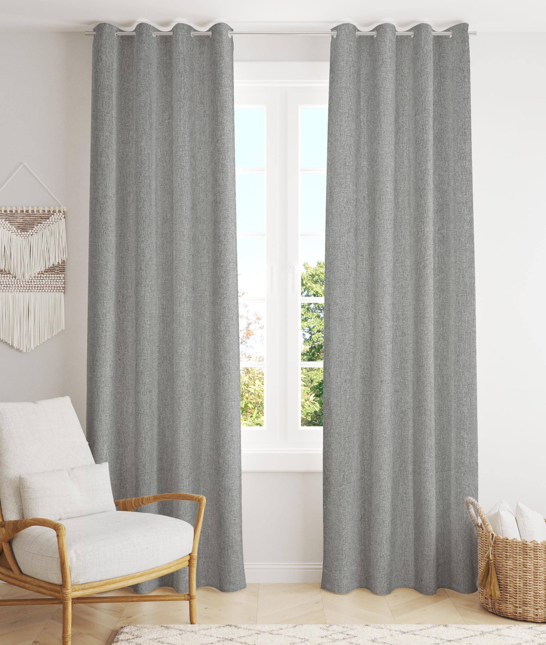 Buy FRESH FROM LOOM Jute Curtains For Door 7 Feet Long | Medium Window ...