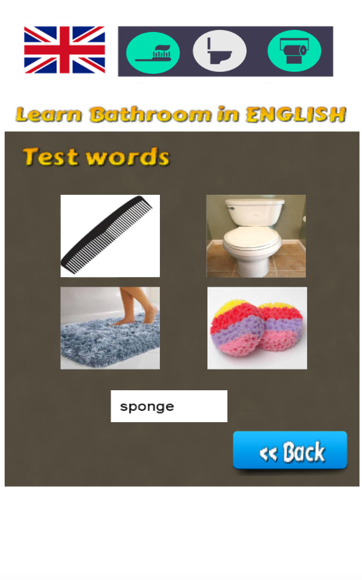 Learn Bathroom Words in English - App on Amazon Appstore
