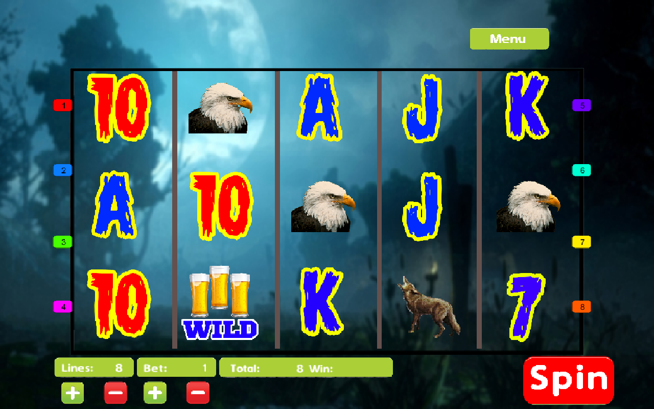 Coyote Wolf Full Moon Hunter Progressive Jackpot Lucky Casino Slot ...