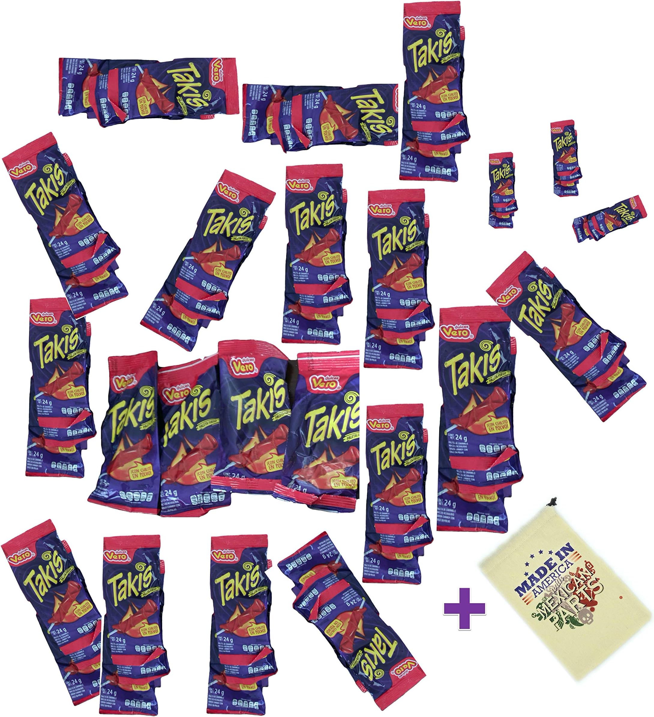 Amazon.com : Takis Lollipops | Takis Party Size (12 Count) | Paleta ...