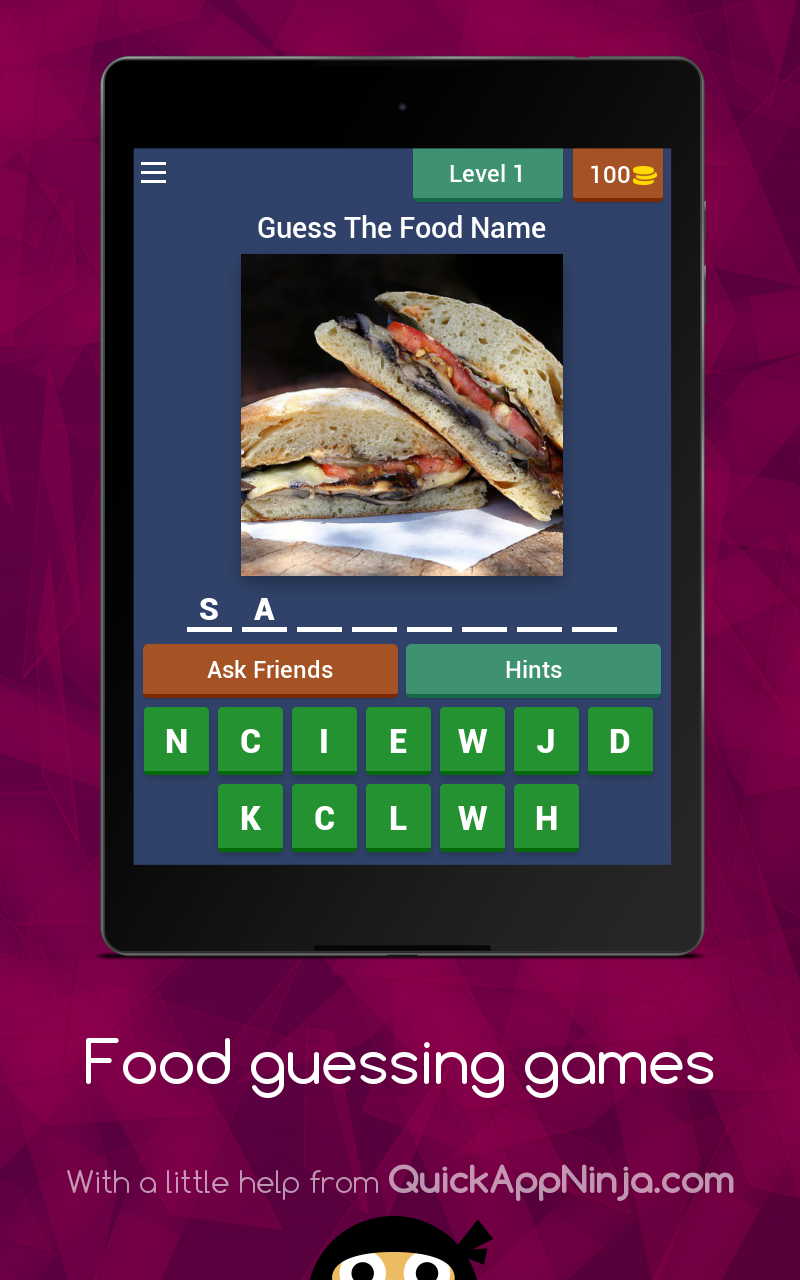 Food guessing games - App on the Amazon Appstore