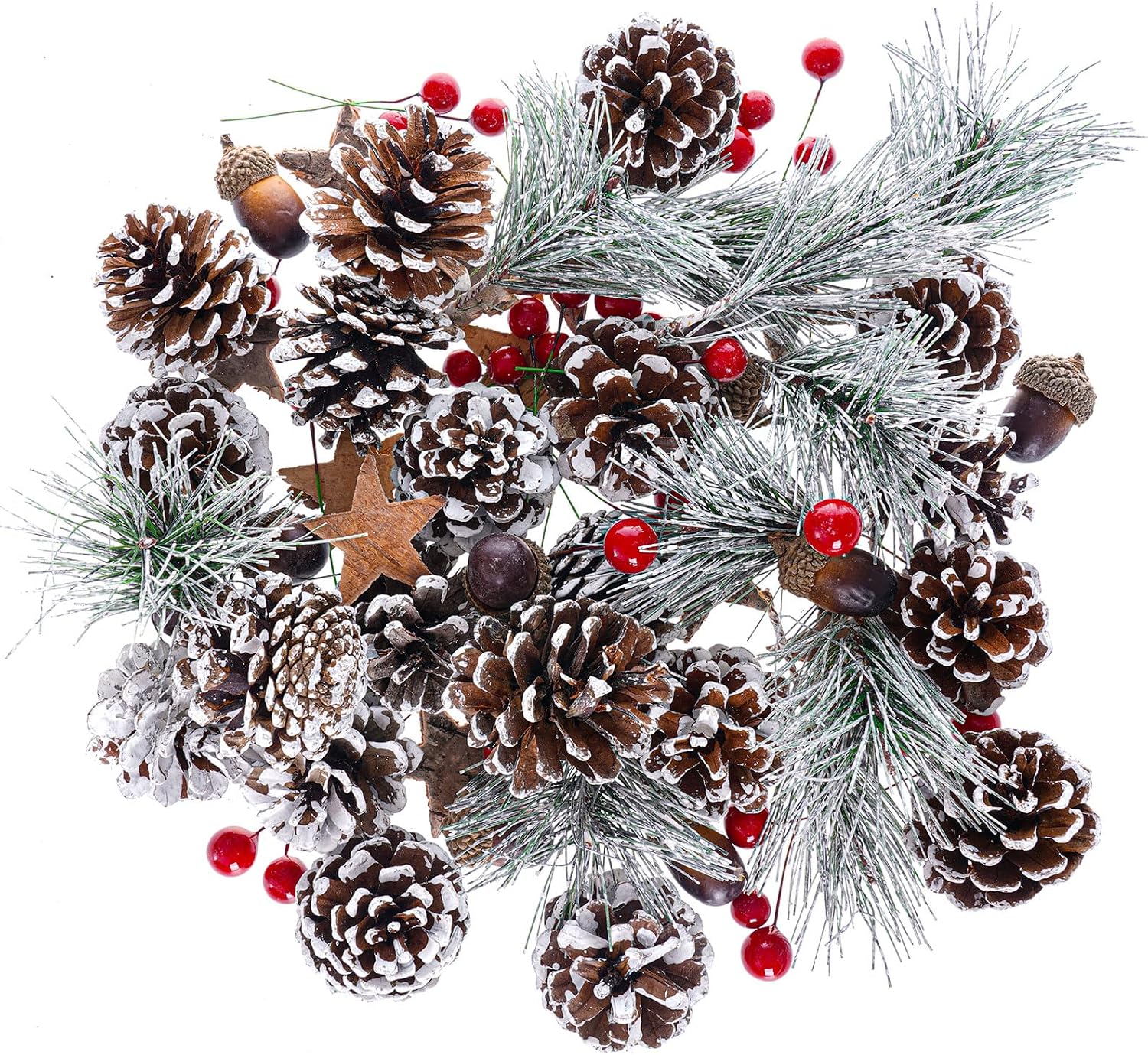 Amazon.com: cnomg 82pcs Artificial Pine Cones Pine Branch Set Fake ...