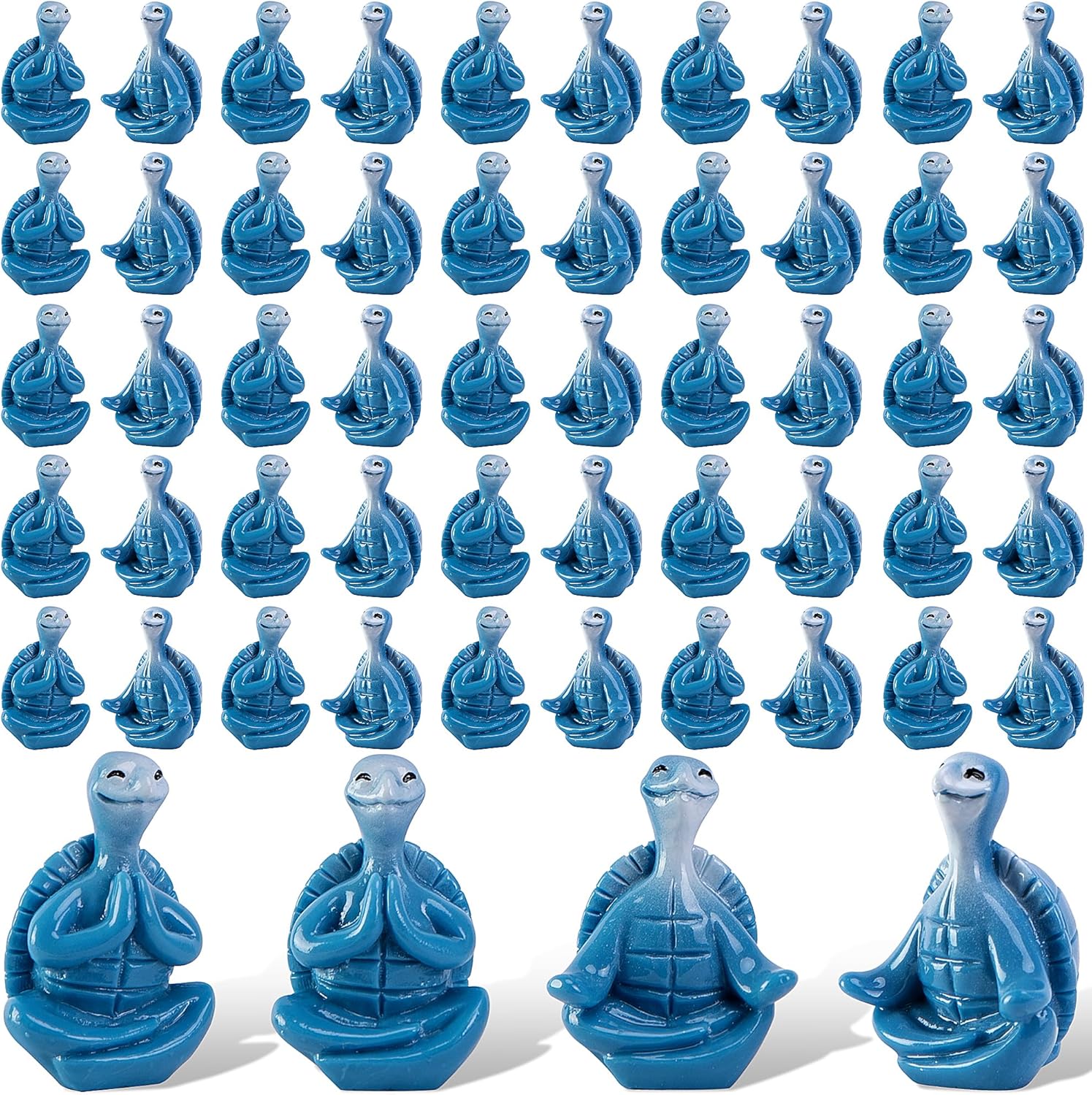 Amazon.com: Watayo 48 Pcs Mini Sea Turtle Meditation Yoga Figurines ...