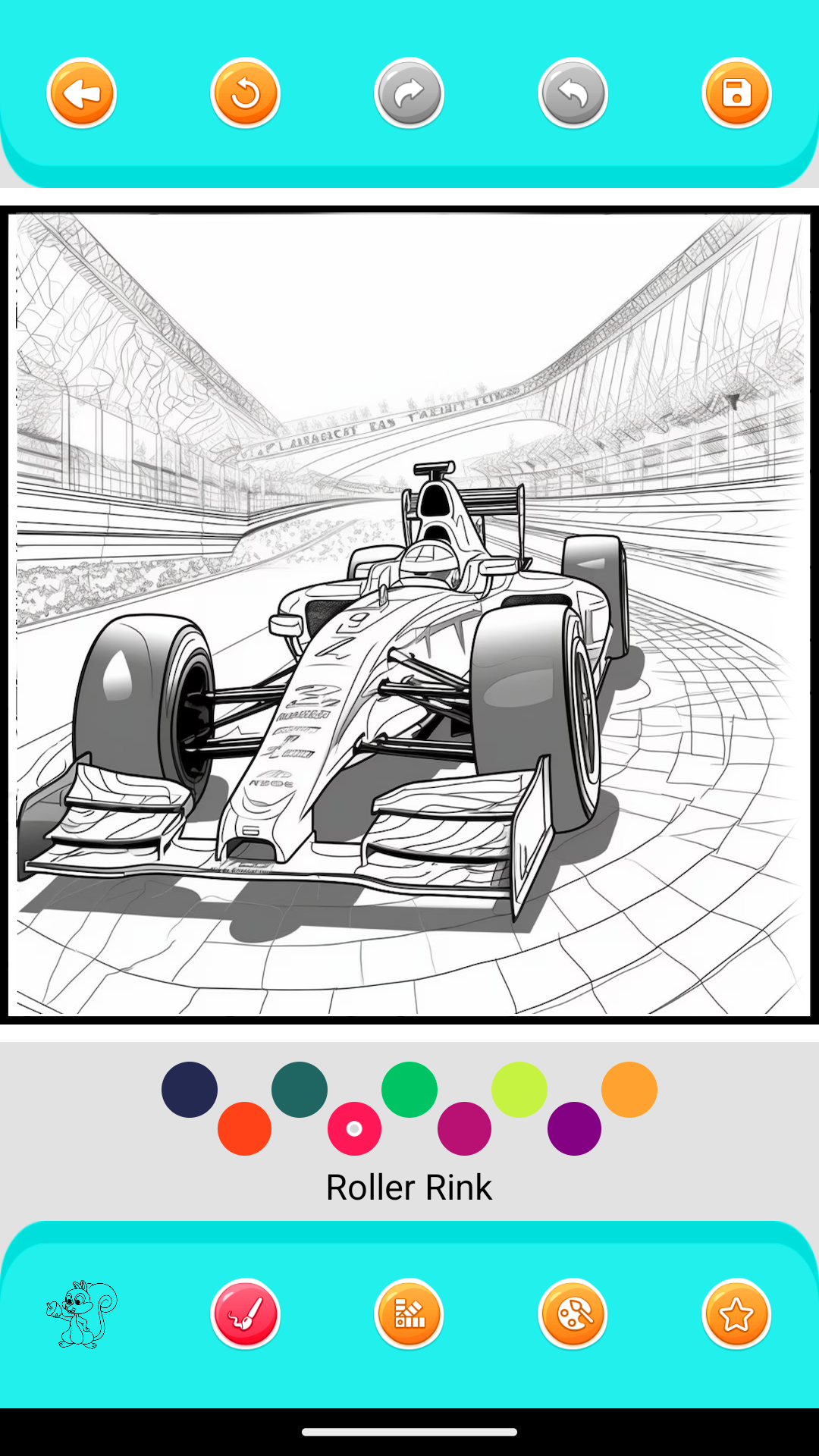 Formula Racing Car Coloring book - Coloring Book Car Games - Color Cars ...