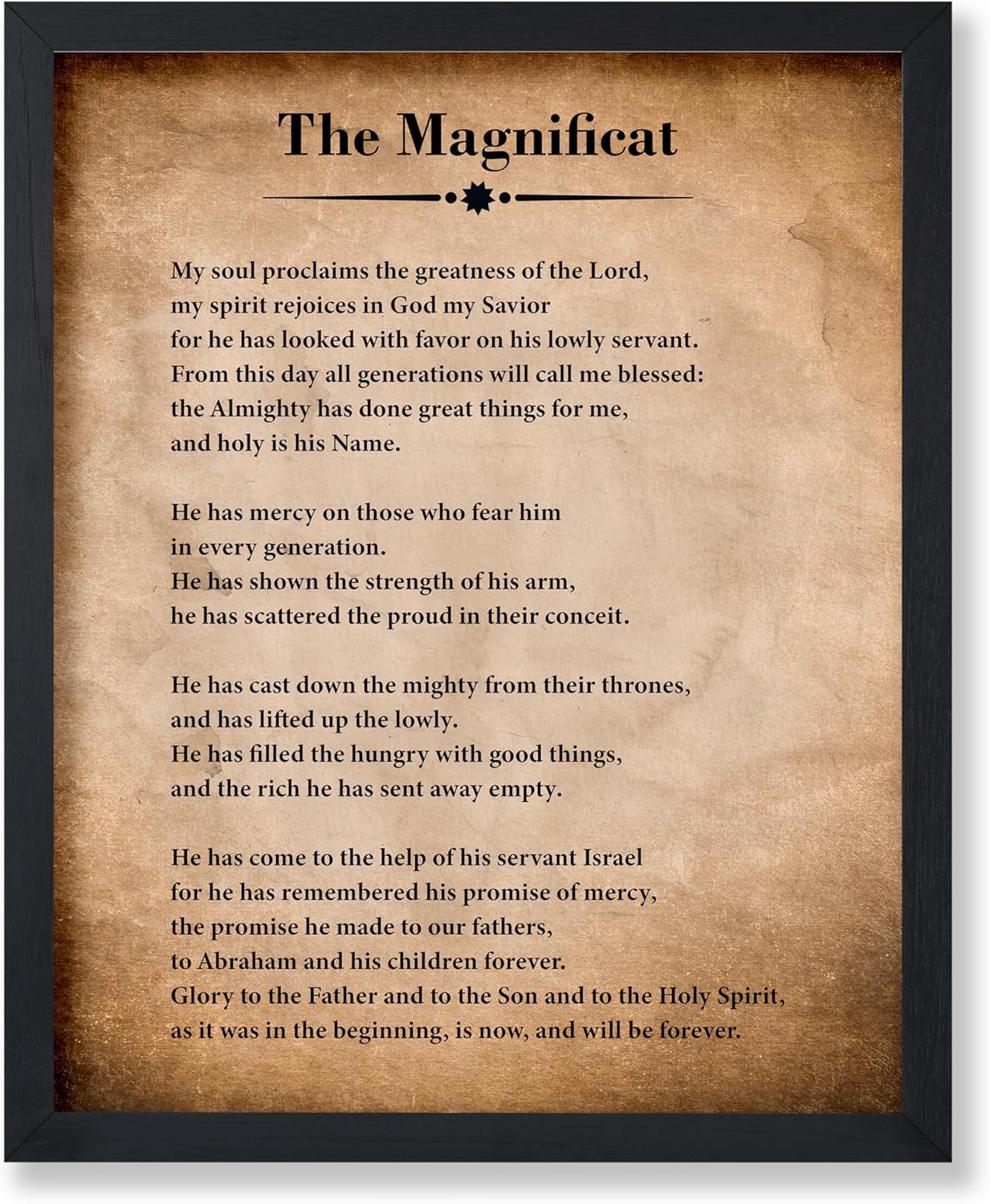 Amazon.com: Poster Master The Magnificat Poster - Prayer of Mary Print ...