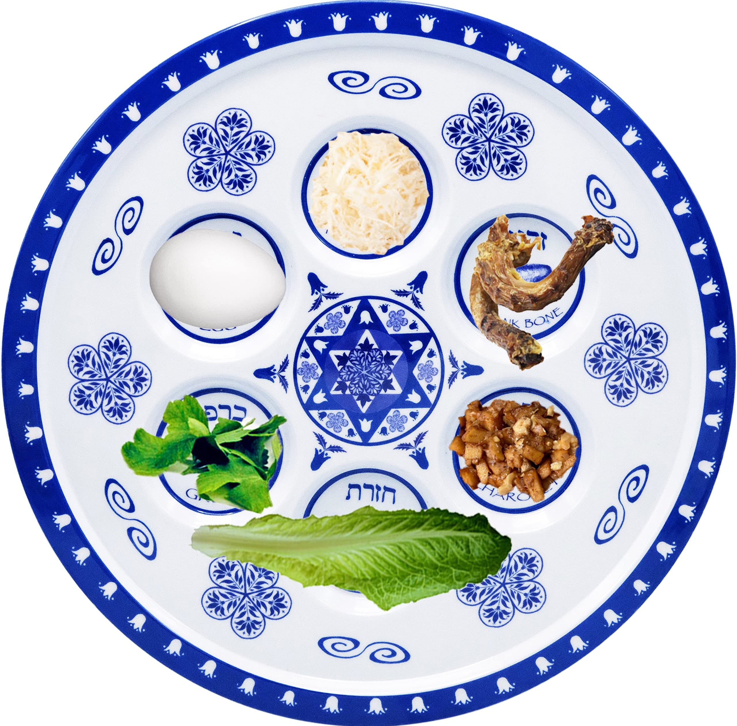 Snapklik.com : Seder Plate Passover Plate Melamine Renaissance Design ...
