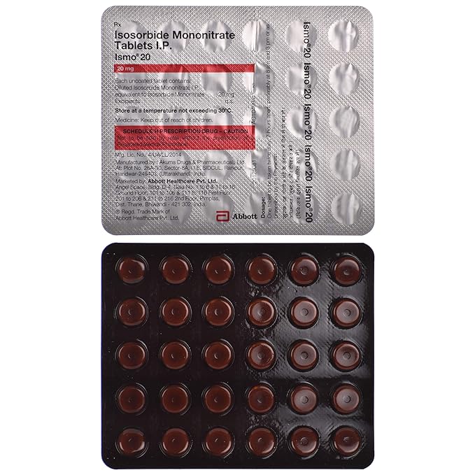 Ismo 20 - Strip of 30 Tablets : Amazon.in: Health & Personal Care