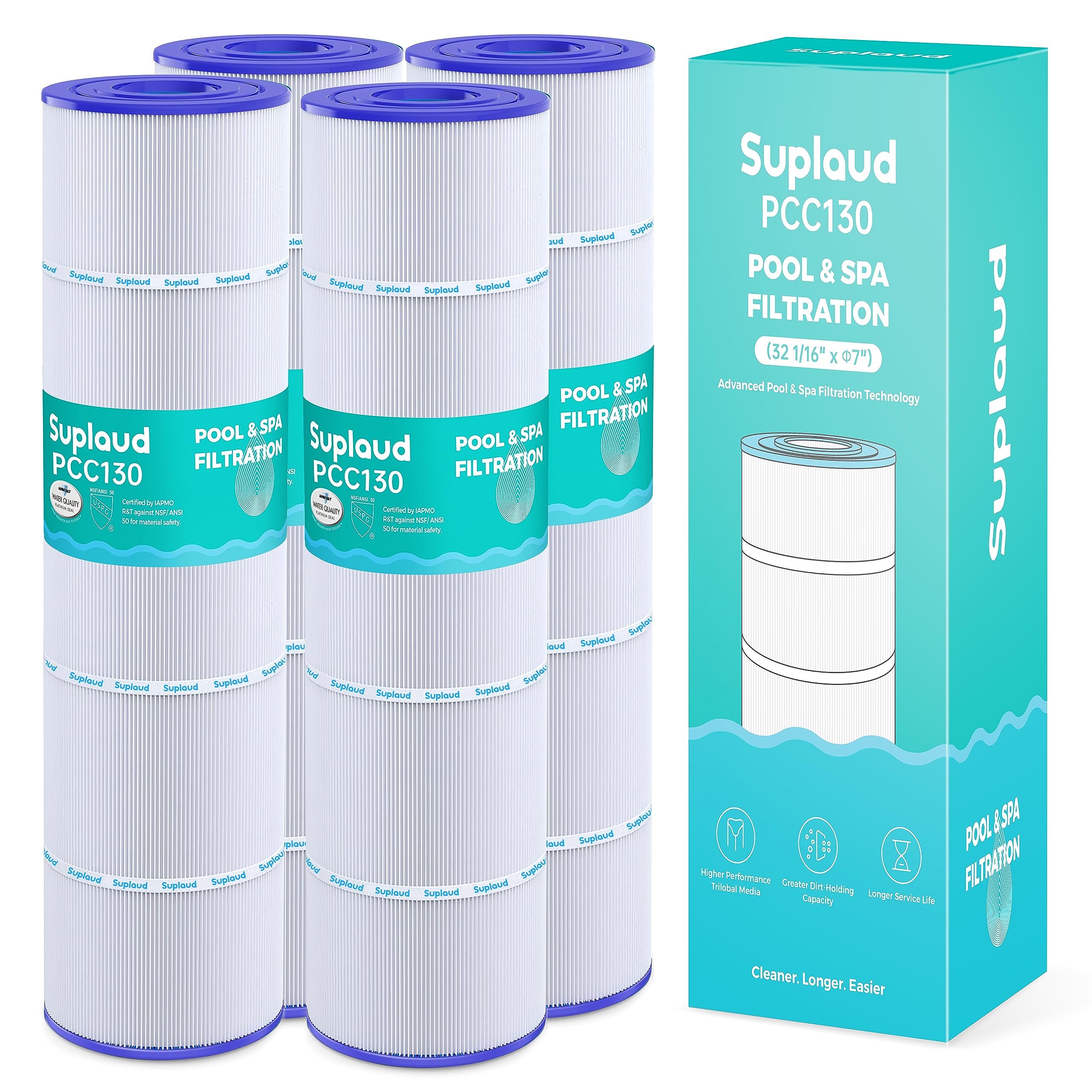 Pool Filter Cartridge CCP520: Replaces Pentair Clean and Clear Plus 520 ...