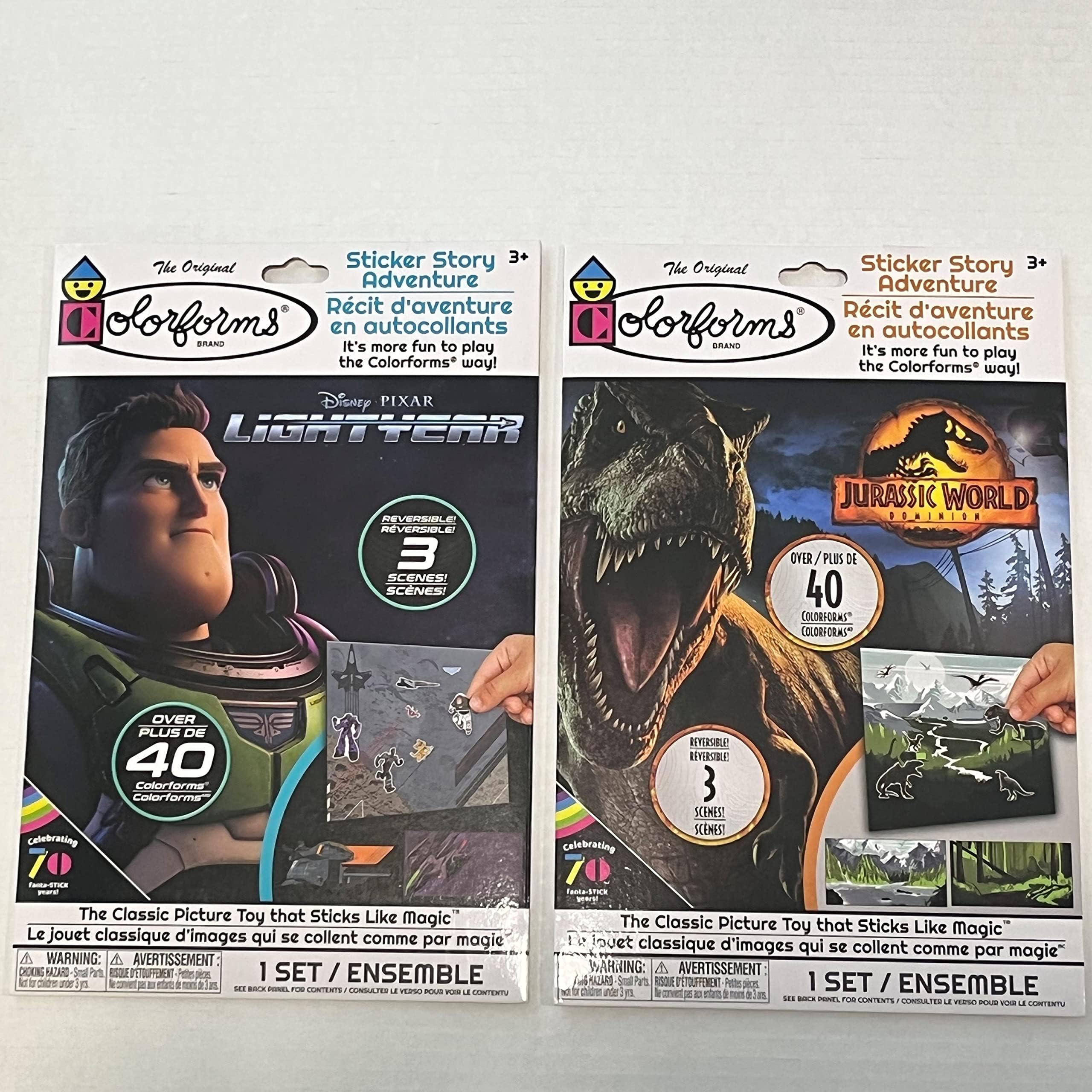 Amazon.com: Lightyear and Jurassic World, The Original Colorforms ...