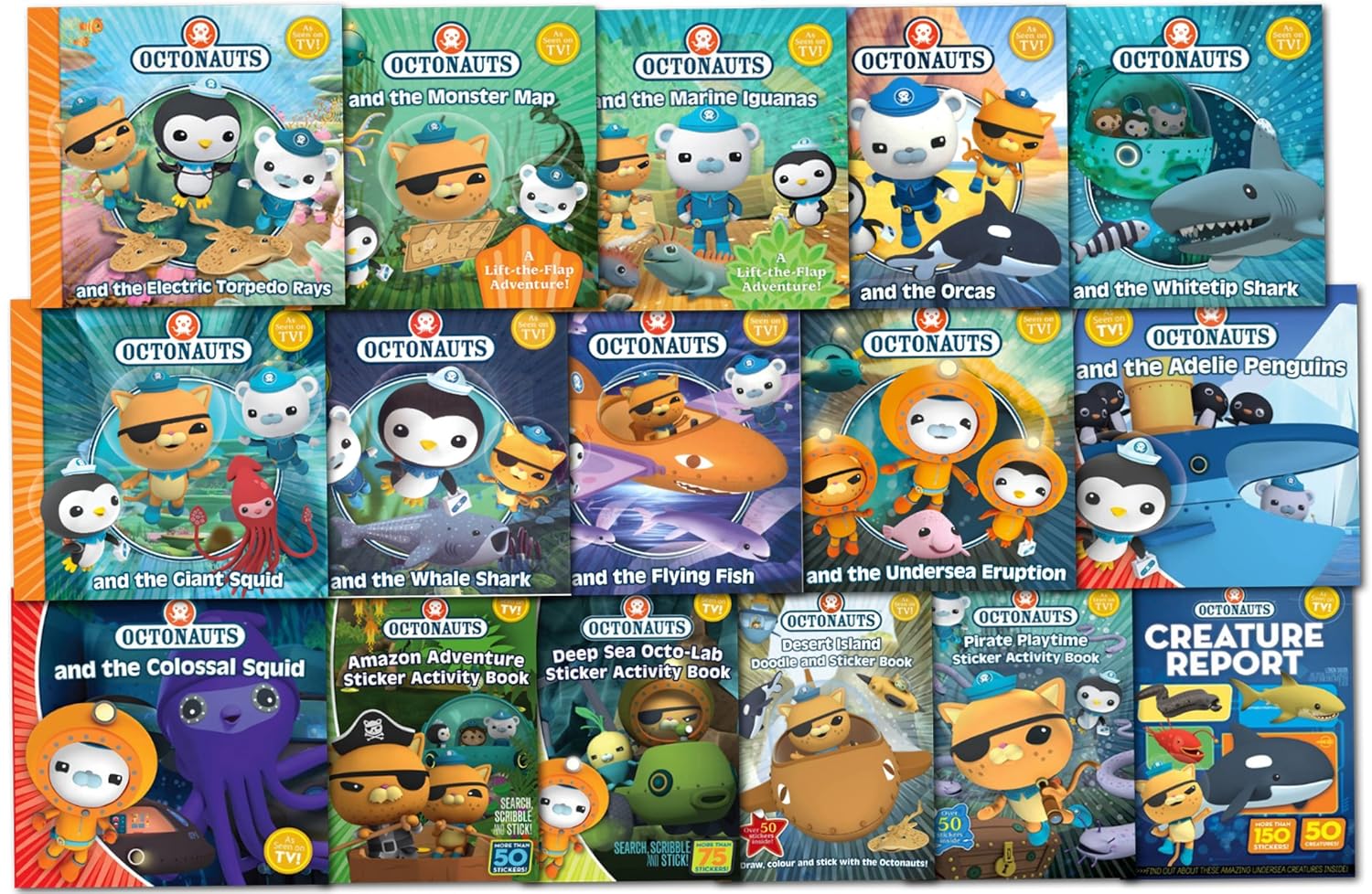 Octonauts Series 15 Book Collection Set Pack Illustrated Pictures Early ...