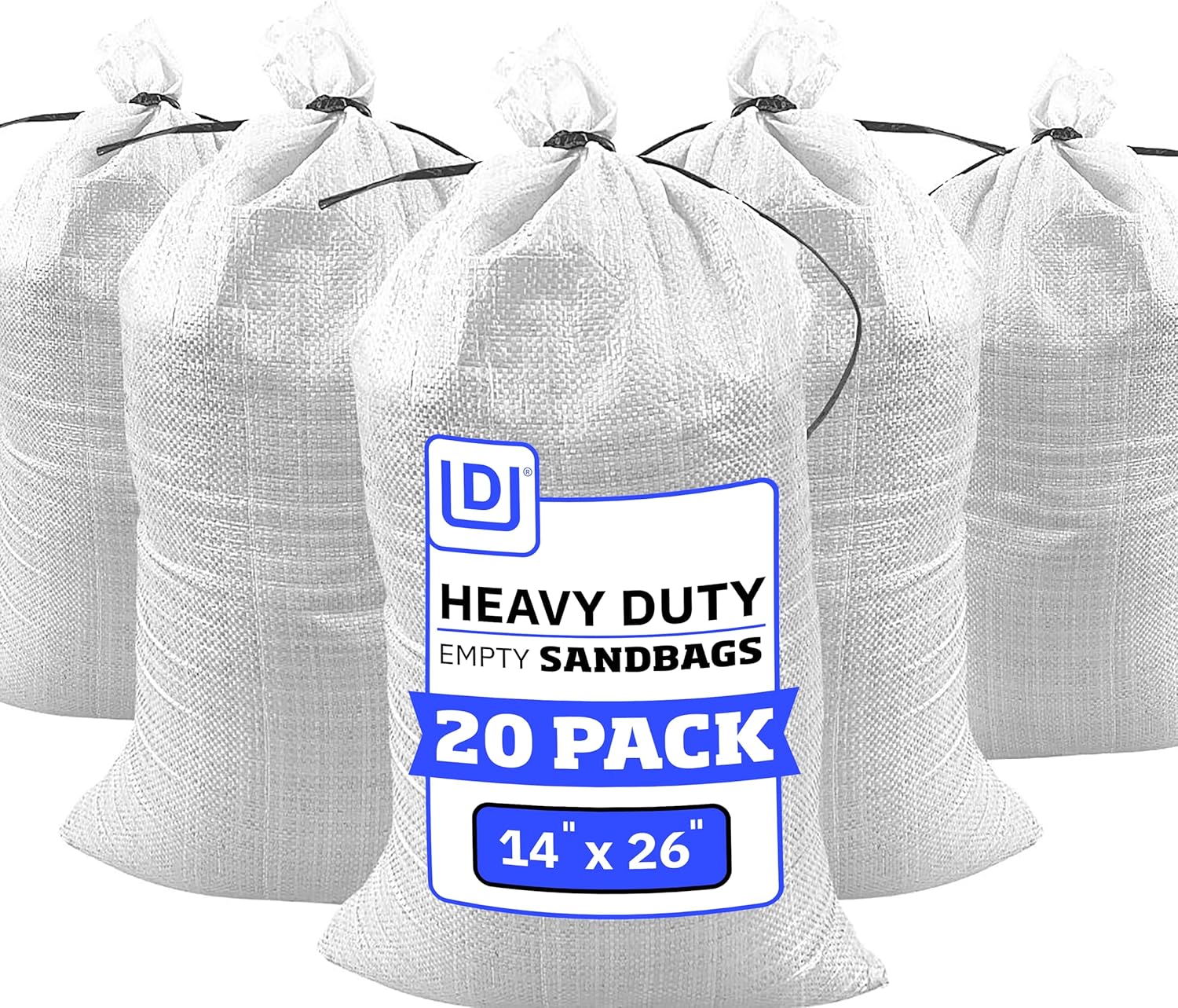 DURASACK Heavy Duty Sand Bags with Tie Strings Empty Woven ...