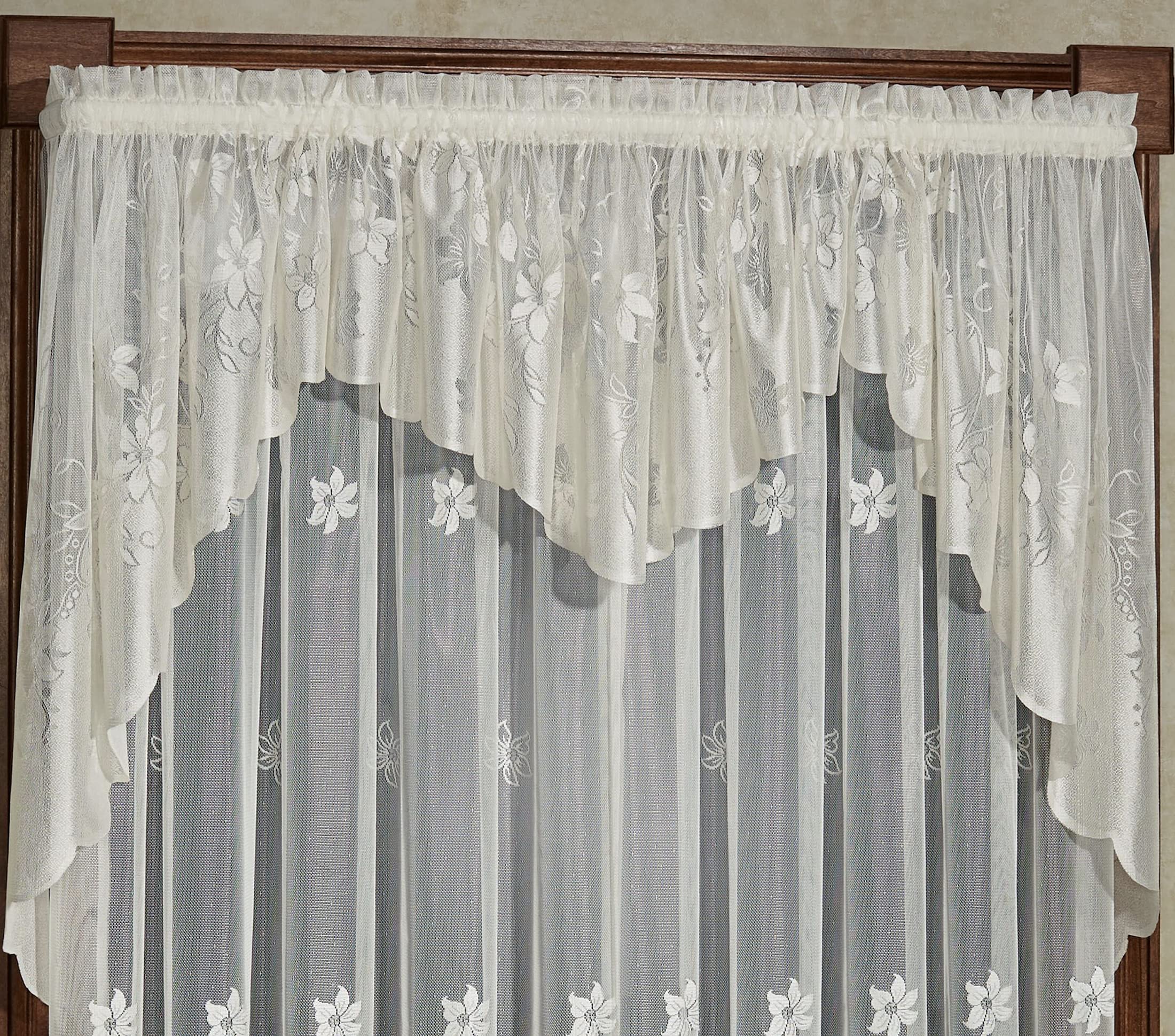 Amazon.com: Touch of Class Vining Floral Marisol Semi Sheer Ombre ...