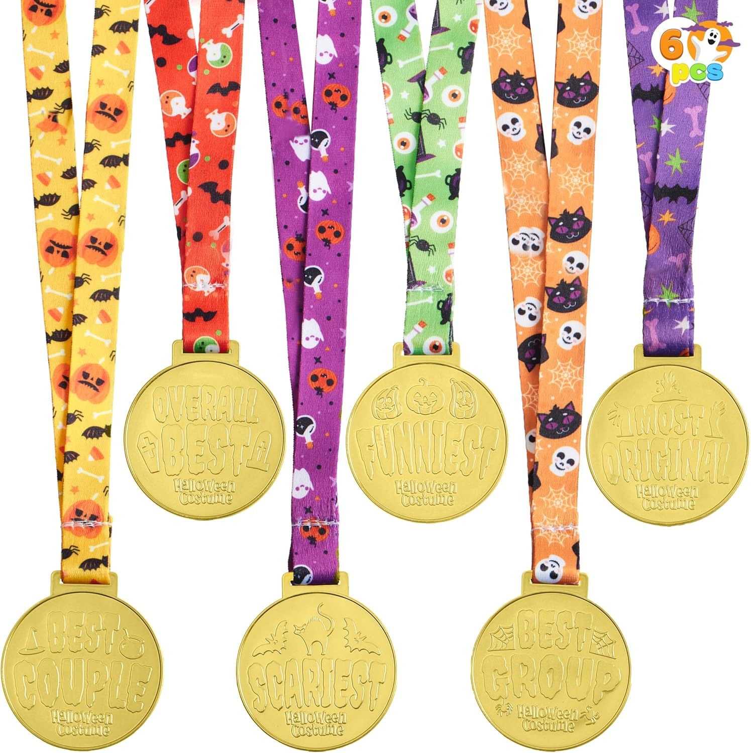 Amazon.com: JOYIN 6 PCS Halloween Medals Trophy Award Halloween Best ...