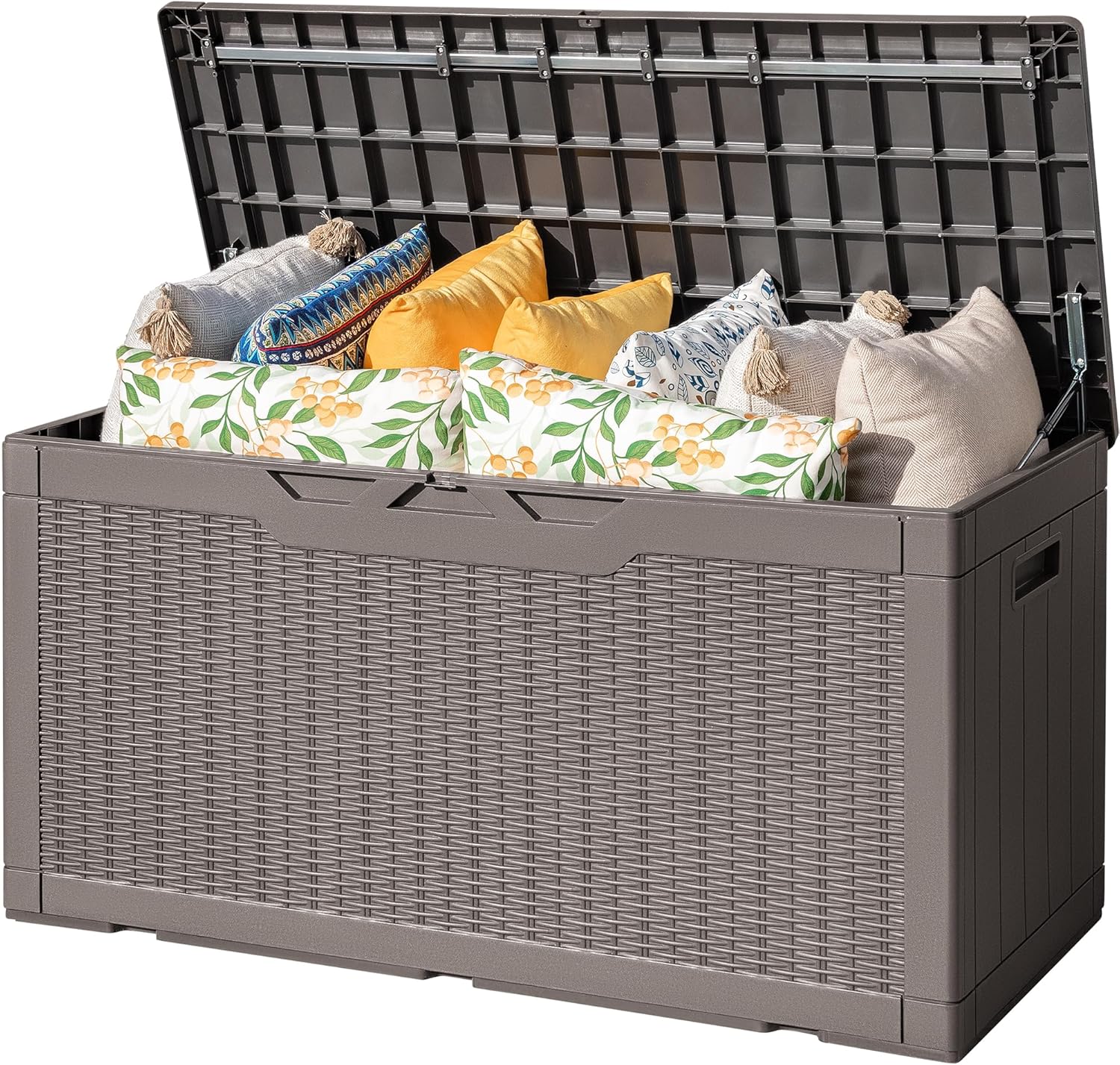 Amazon.com : Flamaker Outdoor Storage Box 100 Gallon Waterproof Resin ...