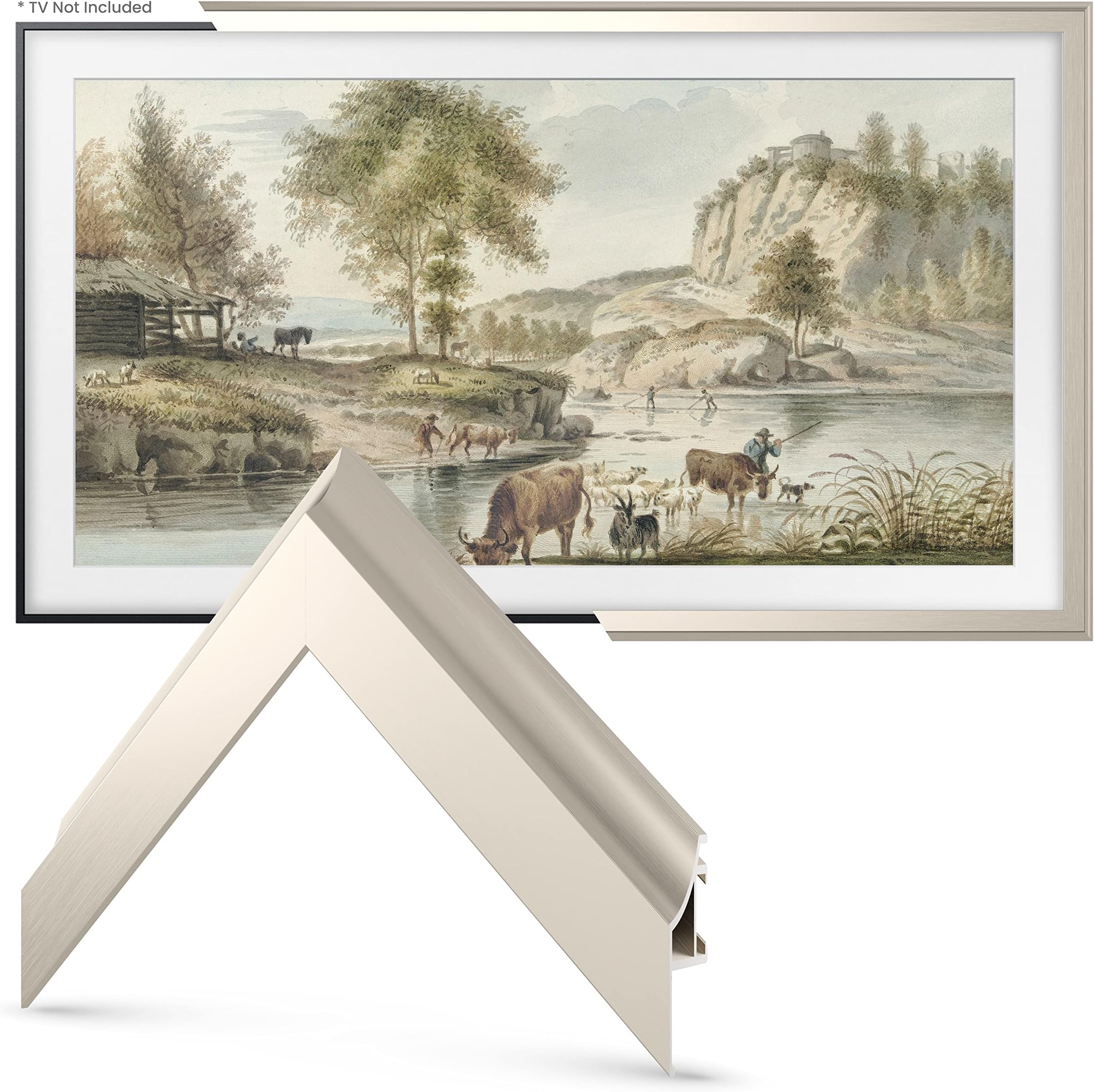 Amazon.com: SAMSUNG 65” The Frame TV Customizable Bezel, Magnetic ...