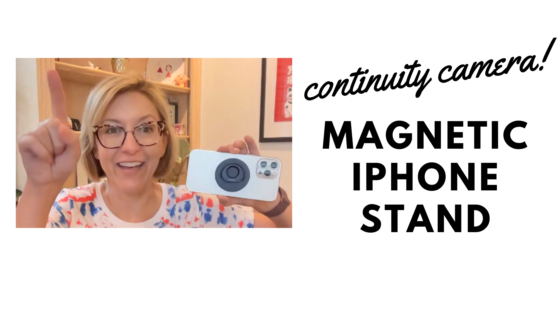 Watch magnetic stand for iPhone - continuity camera demo & review on ...