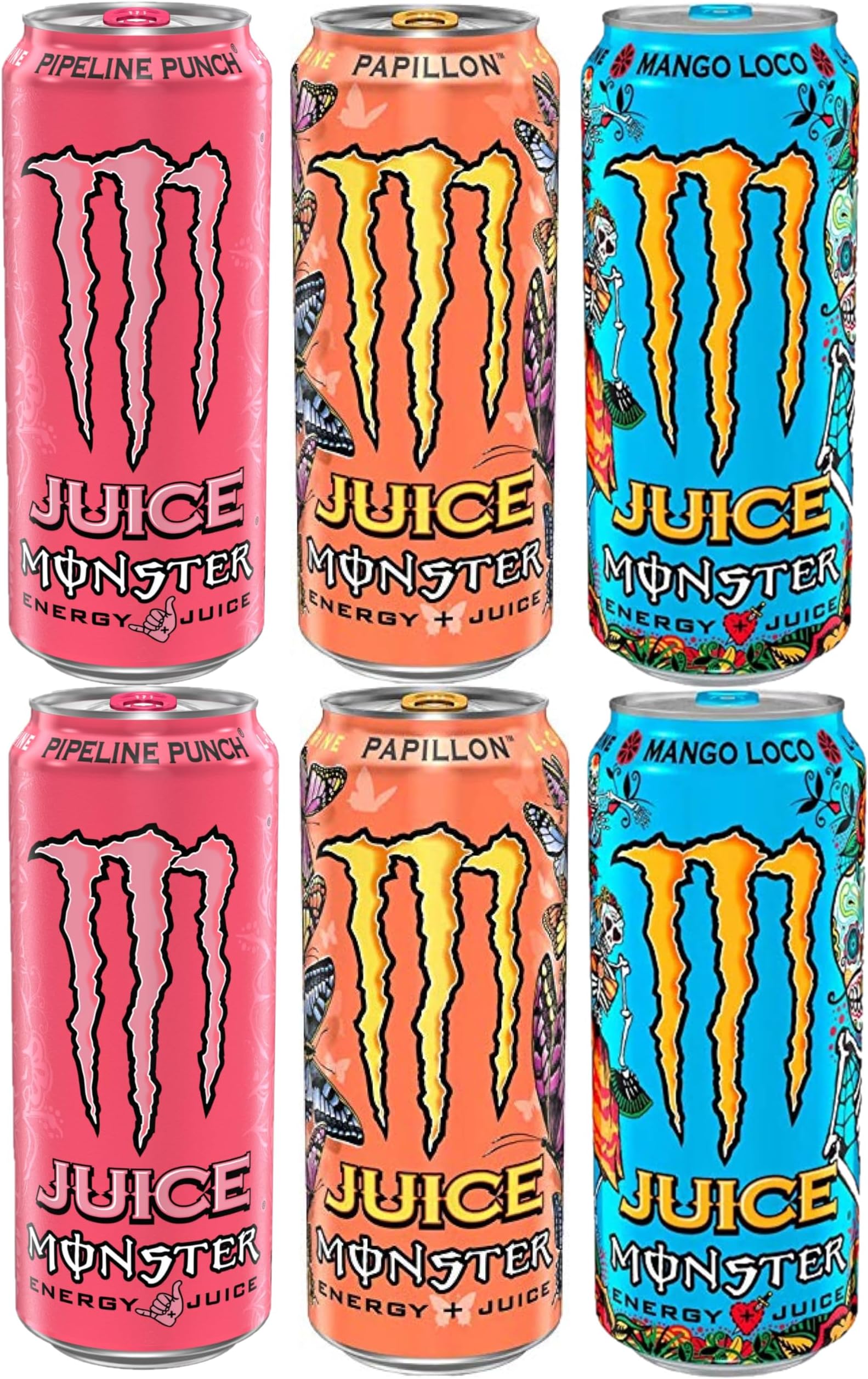 Amazon.com: Monster Juice Variety Pack, 16oz Cans, (Pack of 6)