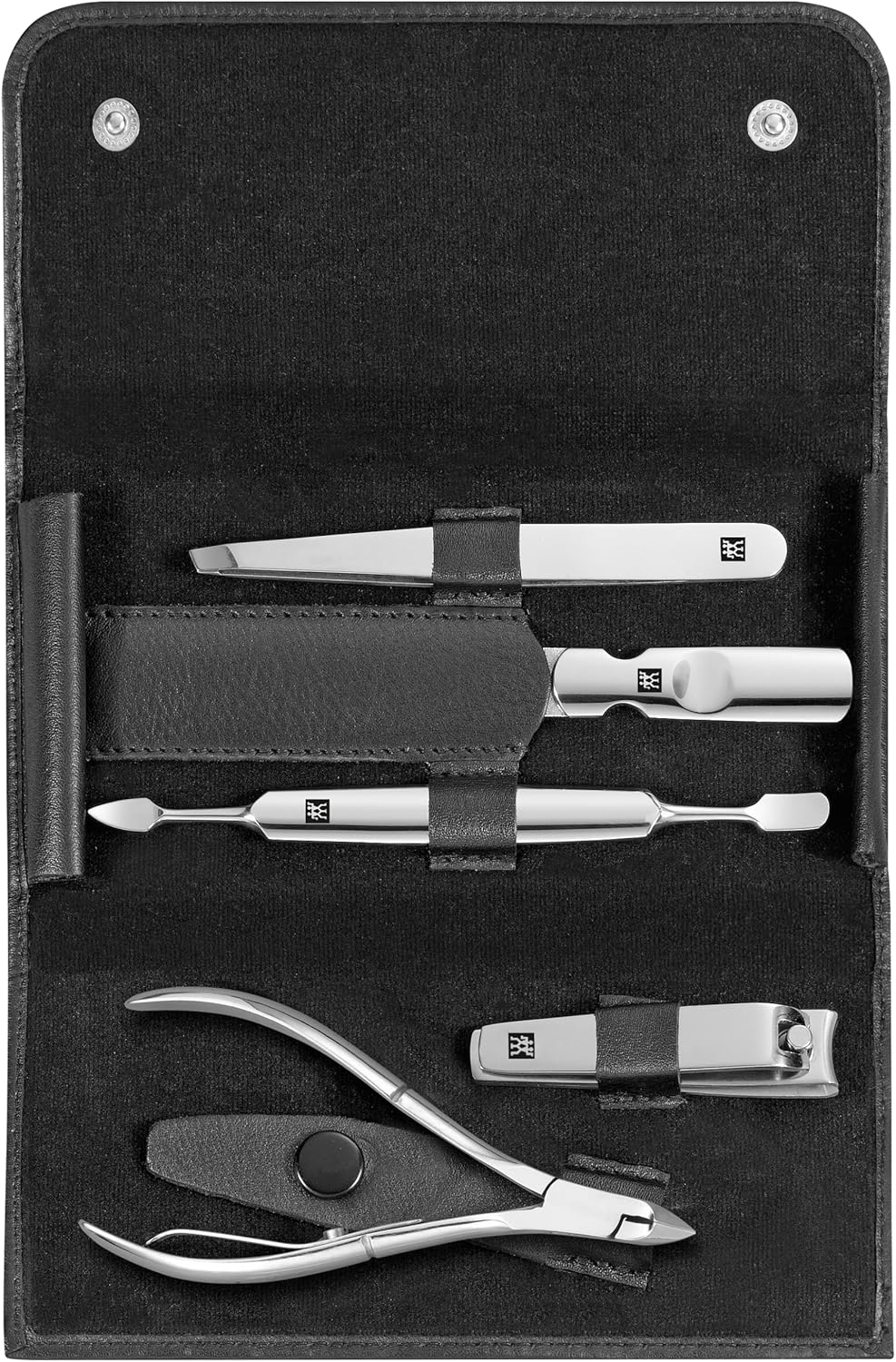 Amazon.com : ZWILLING Manicure Set (5 Piece, snap Button case, Genuine ...