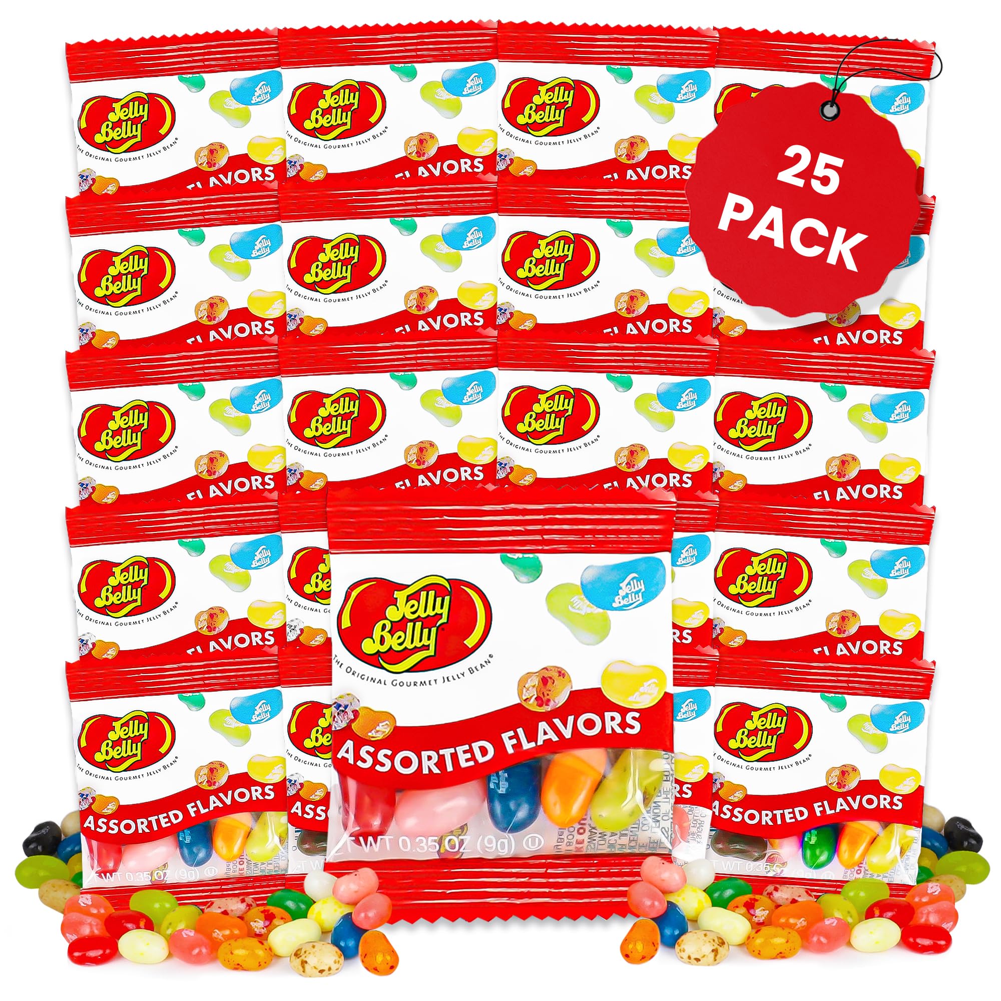 Amazon.com: TULLIPAK Jelly Belly Individual Packs | 25 PACK | Mini Bags ...