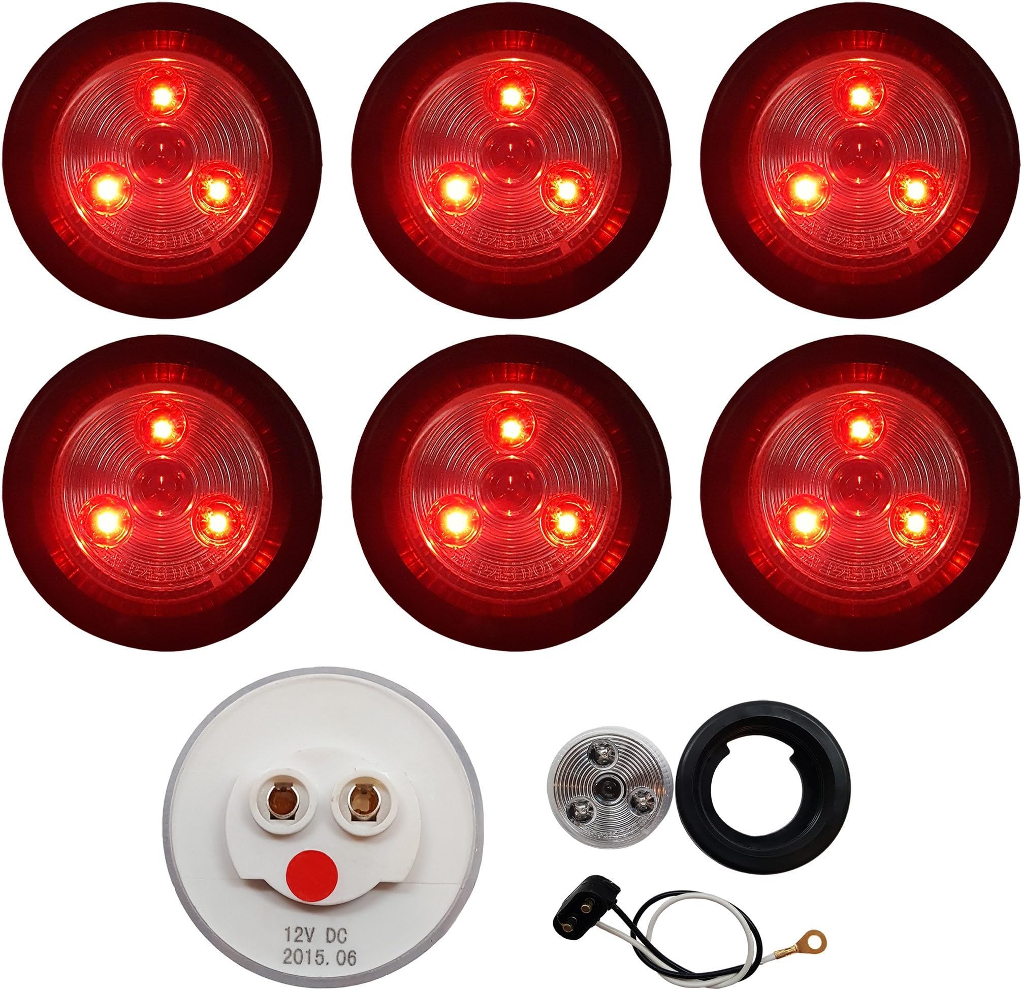Amazon.com: Radiant Pair of 4" Round LED Back-up Reverse Light Kits ...
