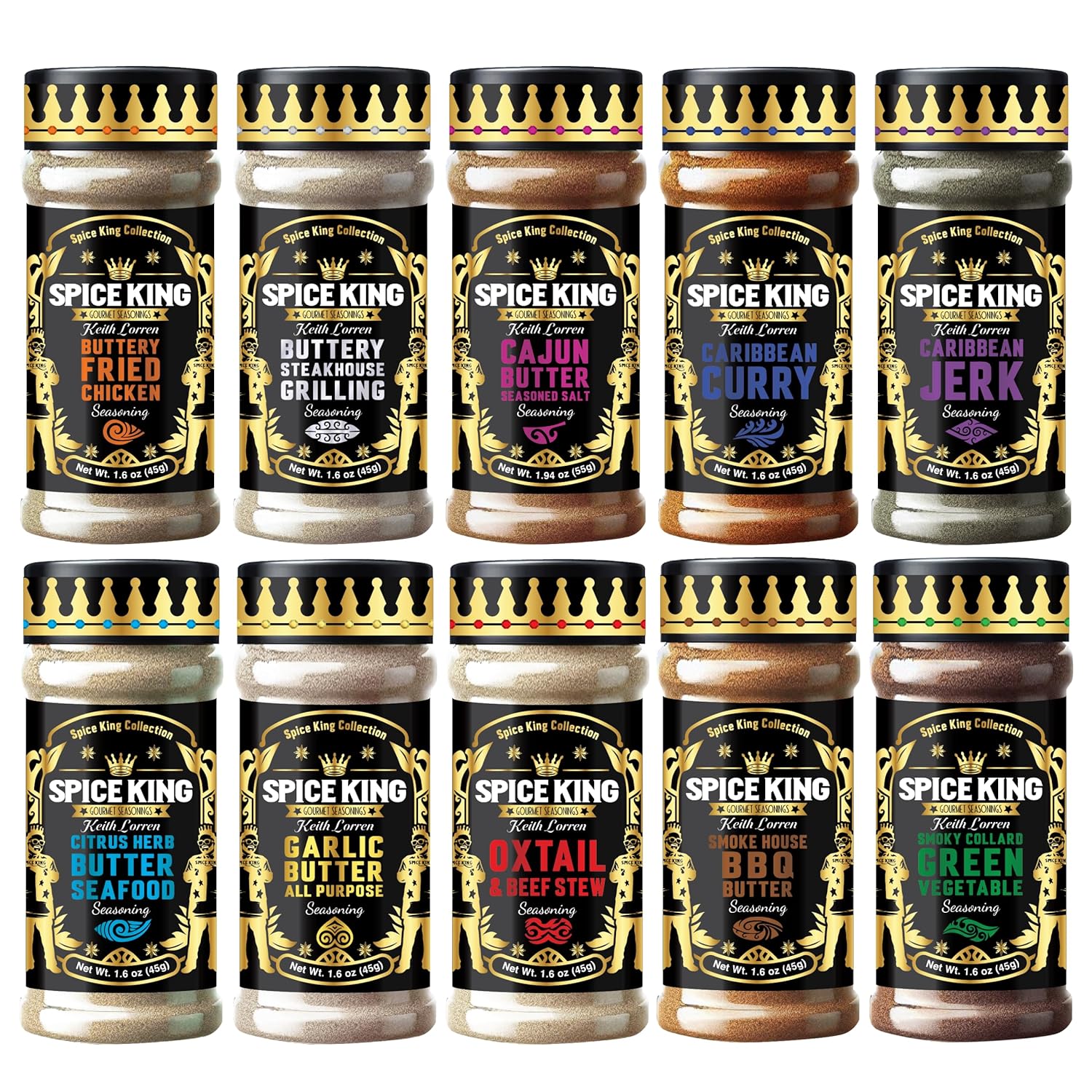 Amazon.com : Spice King 10-Pack Spice Gift Set – Ultimate Gourmet Spice ...
