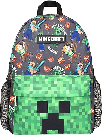 Minecraft School Backpack for Boys and Girls Large A4 Multicompartment ...