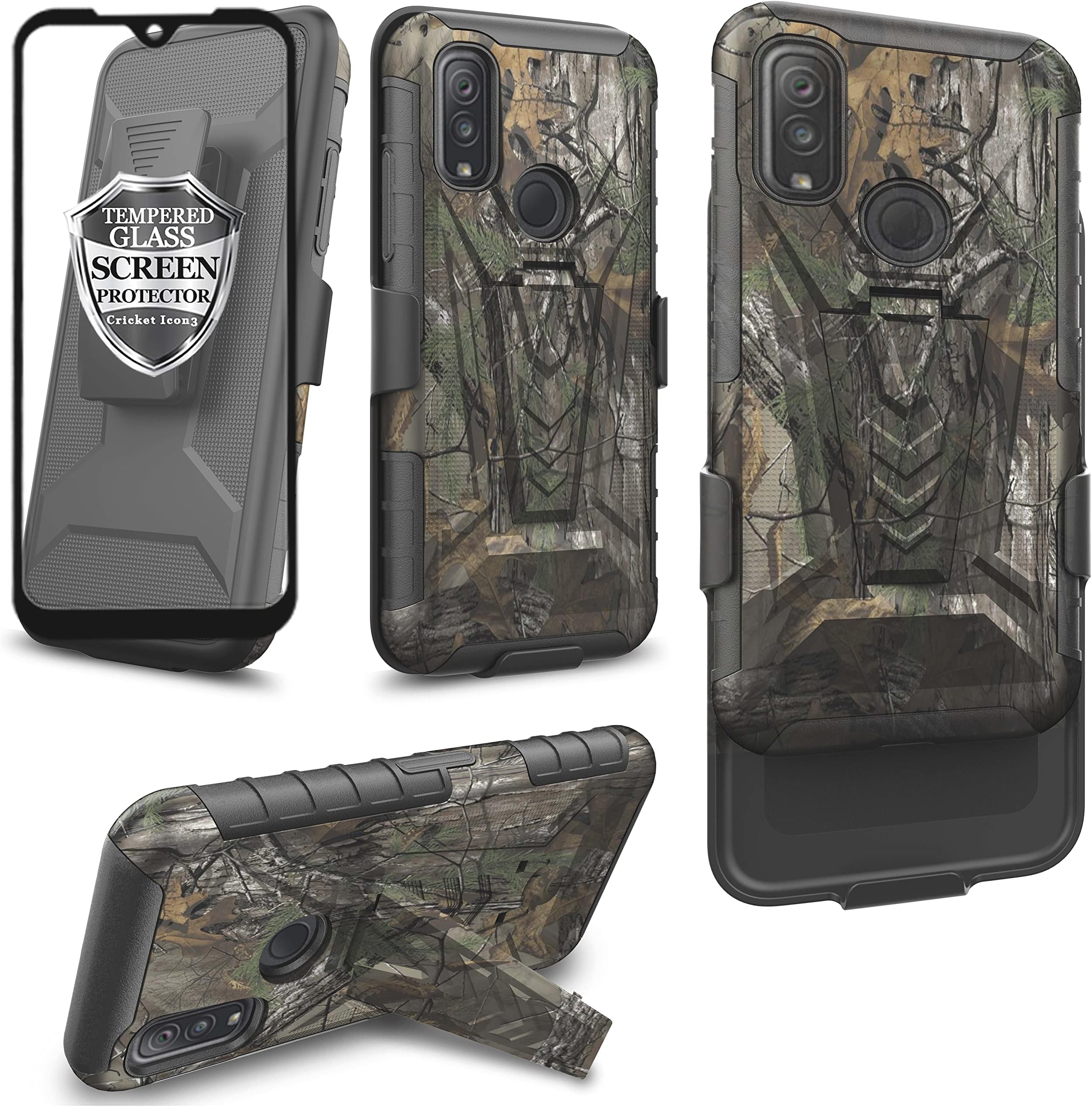 Amazon.com: NZND Case for Kyocera DuraSport 5G (C6930) with Tempered ...