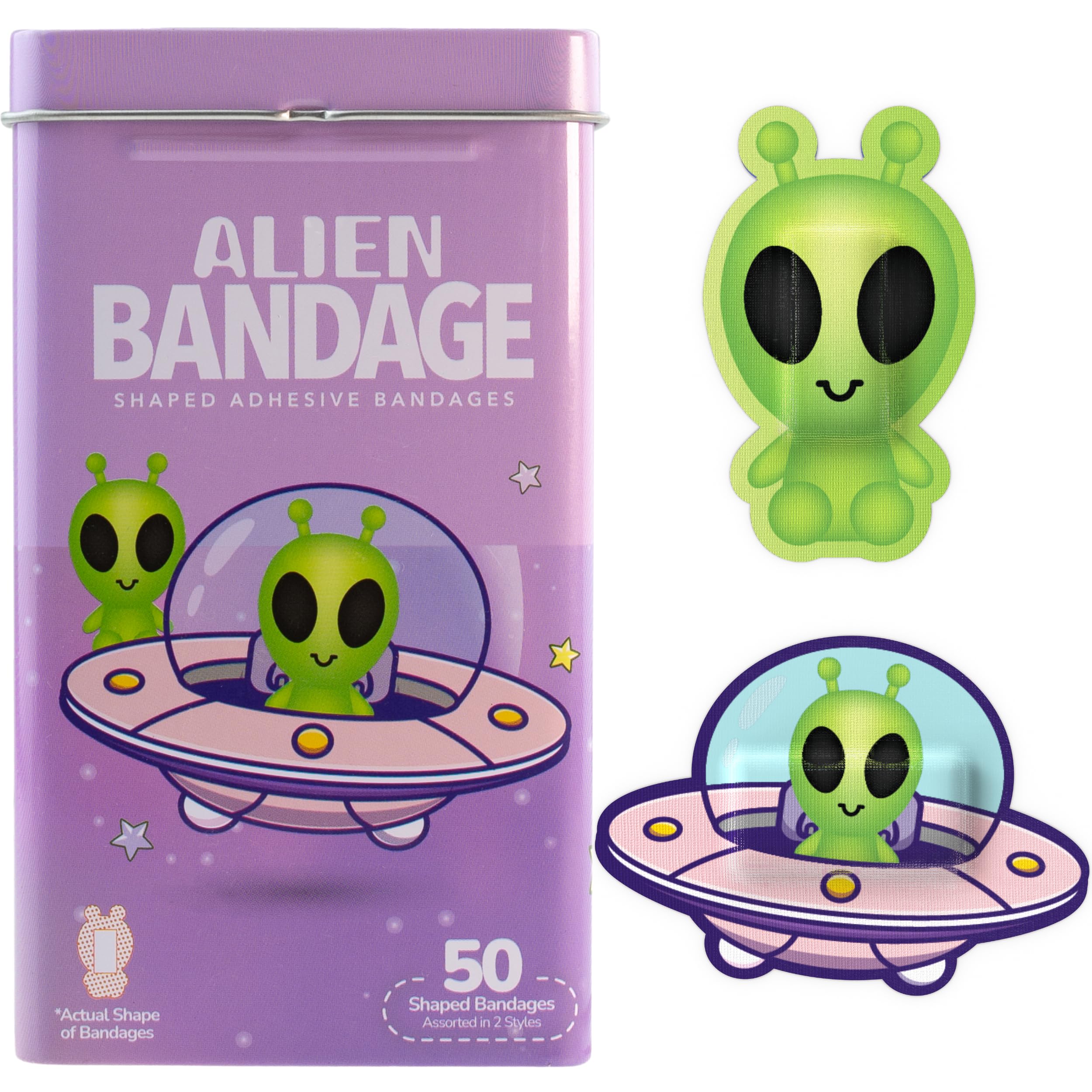 Amazon.com: BioSwiss Bandages, Halloween Alien Shaped Self Adhesive ...