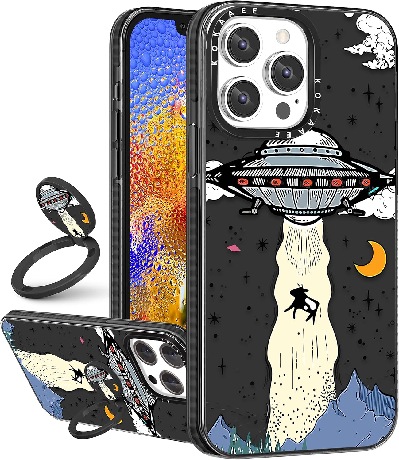 Amazon.com: Kokaaee (2in1 for iPhone 14 Pro Case Cool UFO for Women ...