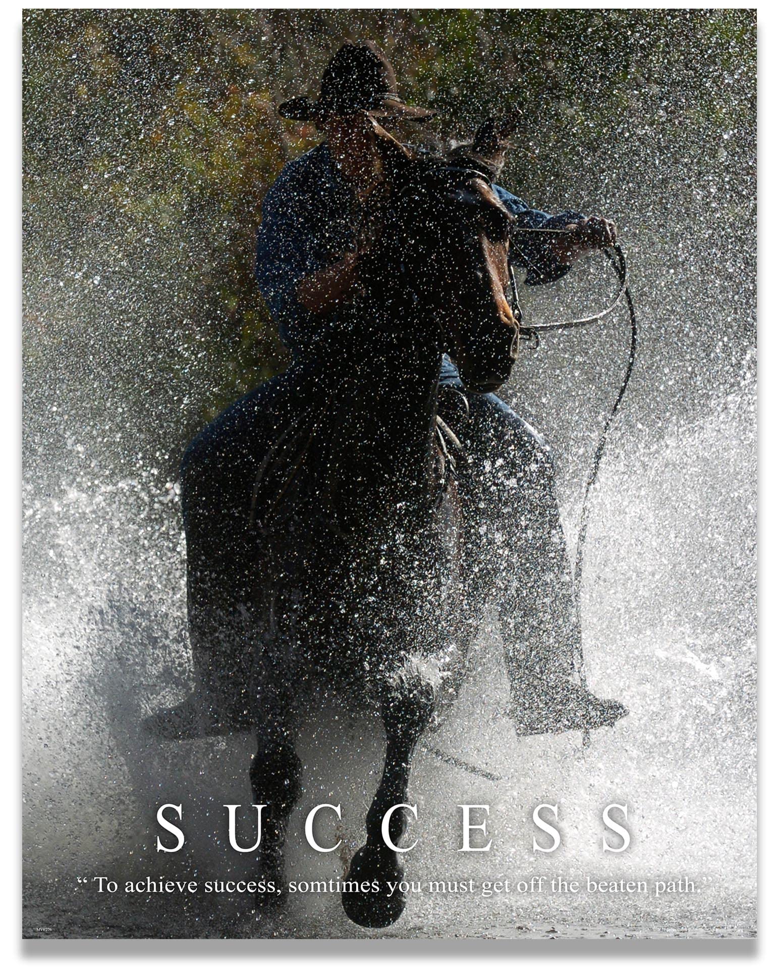 Amazon.com: Horse Motivational Poster Art Print 11x14 Cowboy Cowgirl ...