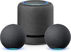 Amazon.com: Echo Home Entertainment Bundle | Echo Studio + 2 Echo (4th Gen), Charcoal : Amazon ...