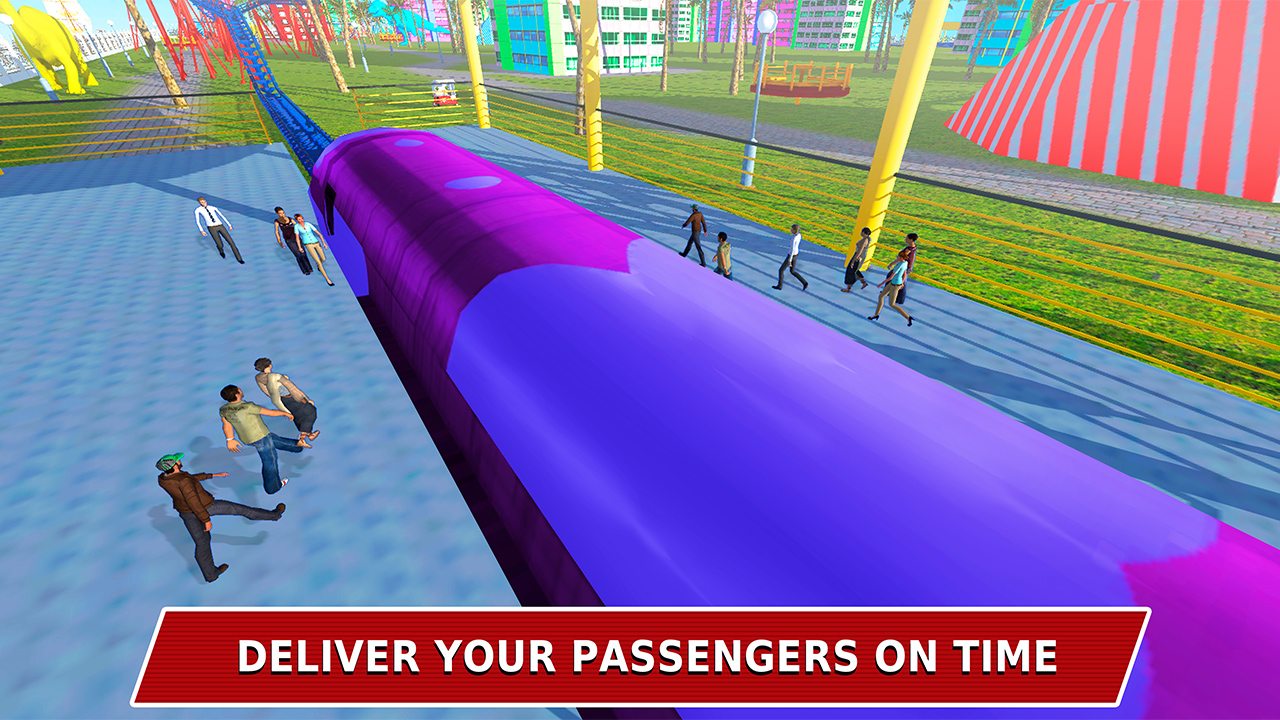 Insane Roller Coaster Train Suburban Driving: Hyper Realistic Amusement ...