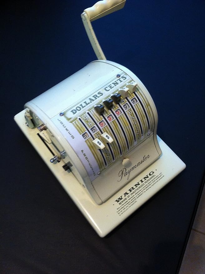 Amazon.com : Vintage Paymaster Check Writer Series S-1000 : Office Products