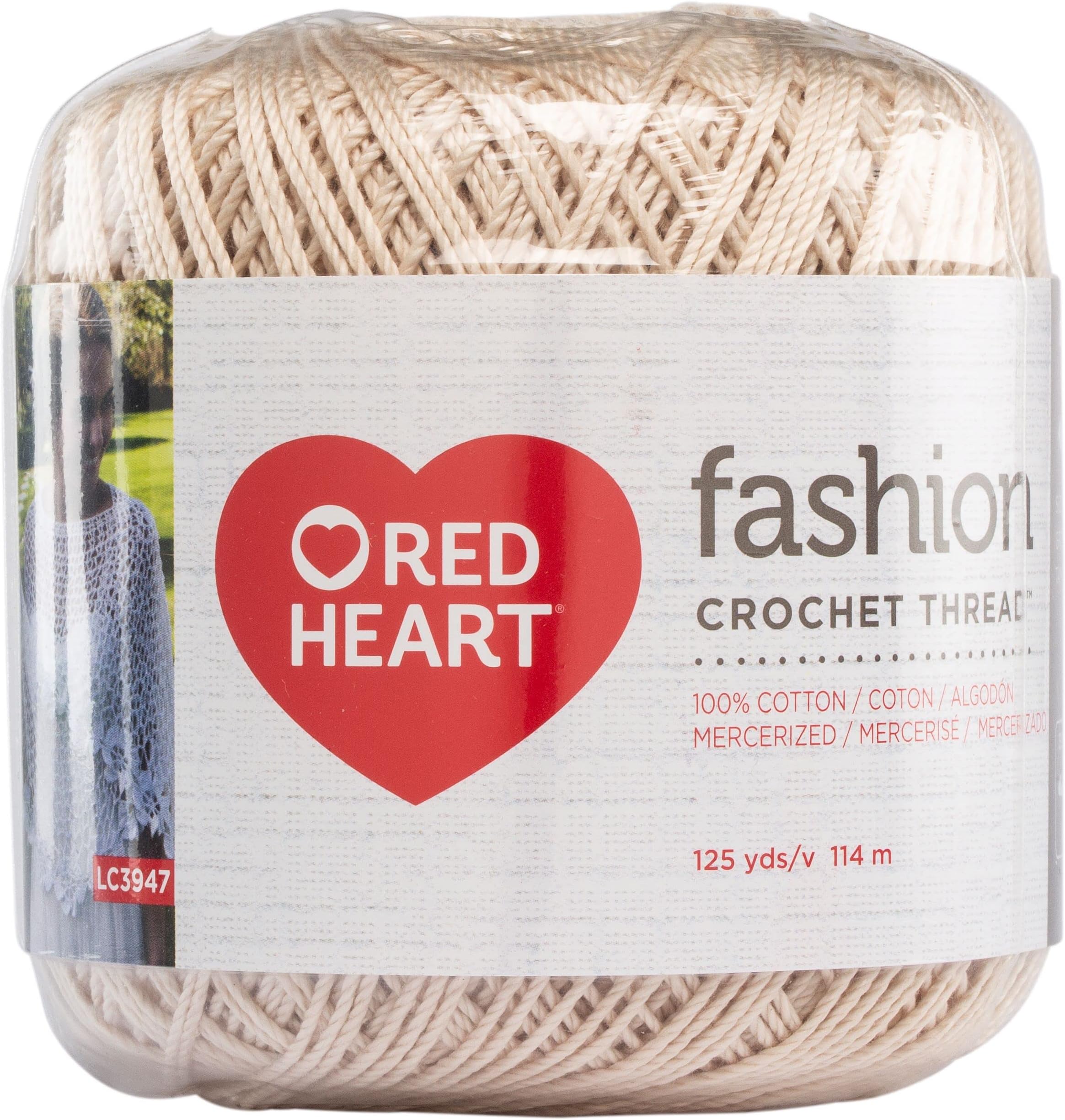 Amazon.com: Red Heart Fashion Size 3 Crochet Thread, Natural: Paintings
