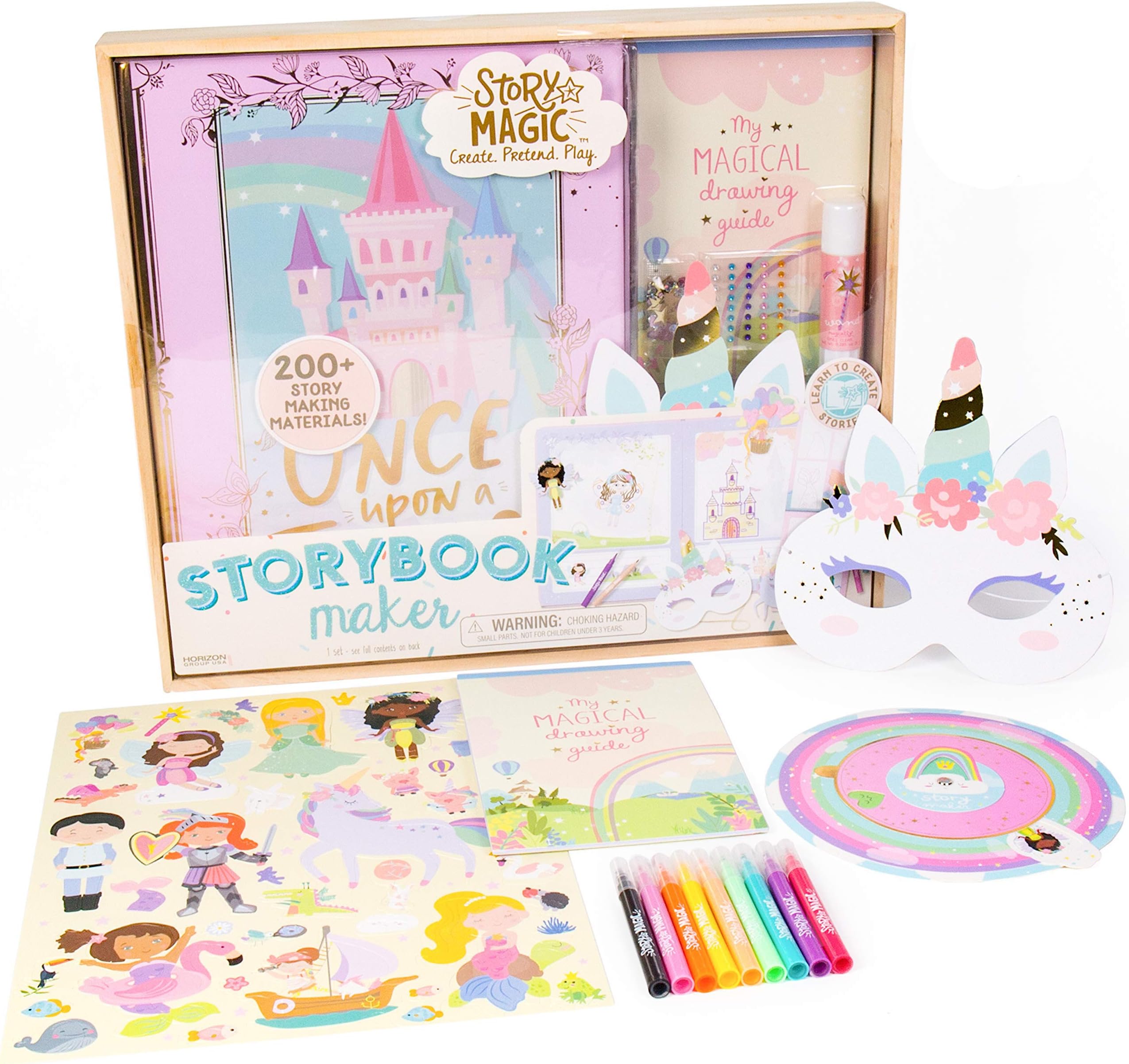 Amazon.com: Crayola Book Making Kit for Kids, Create Your Own Fairytale ...