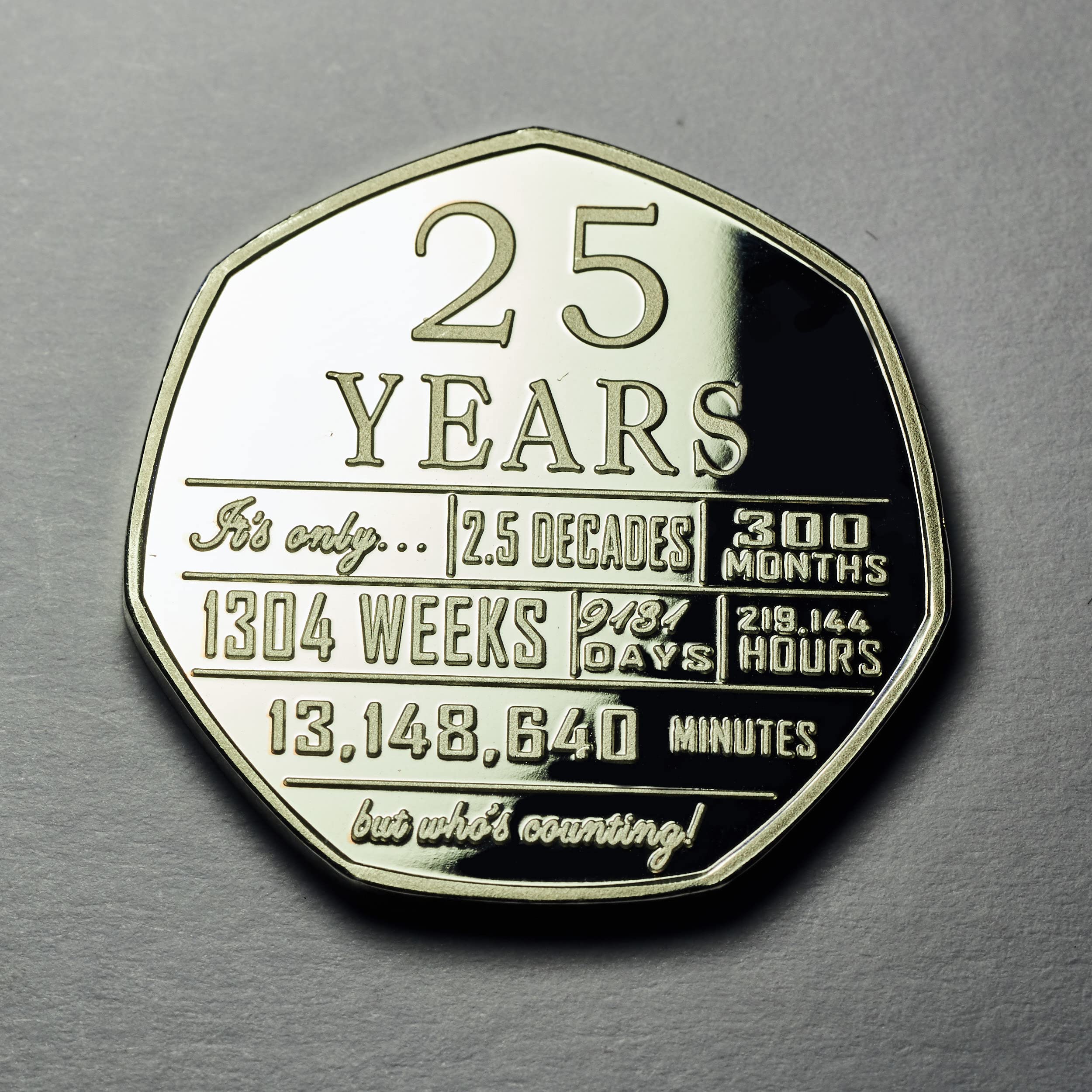 The Commemorative Coin Company 25th Birthday Silver Commemorative. 25 ...