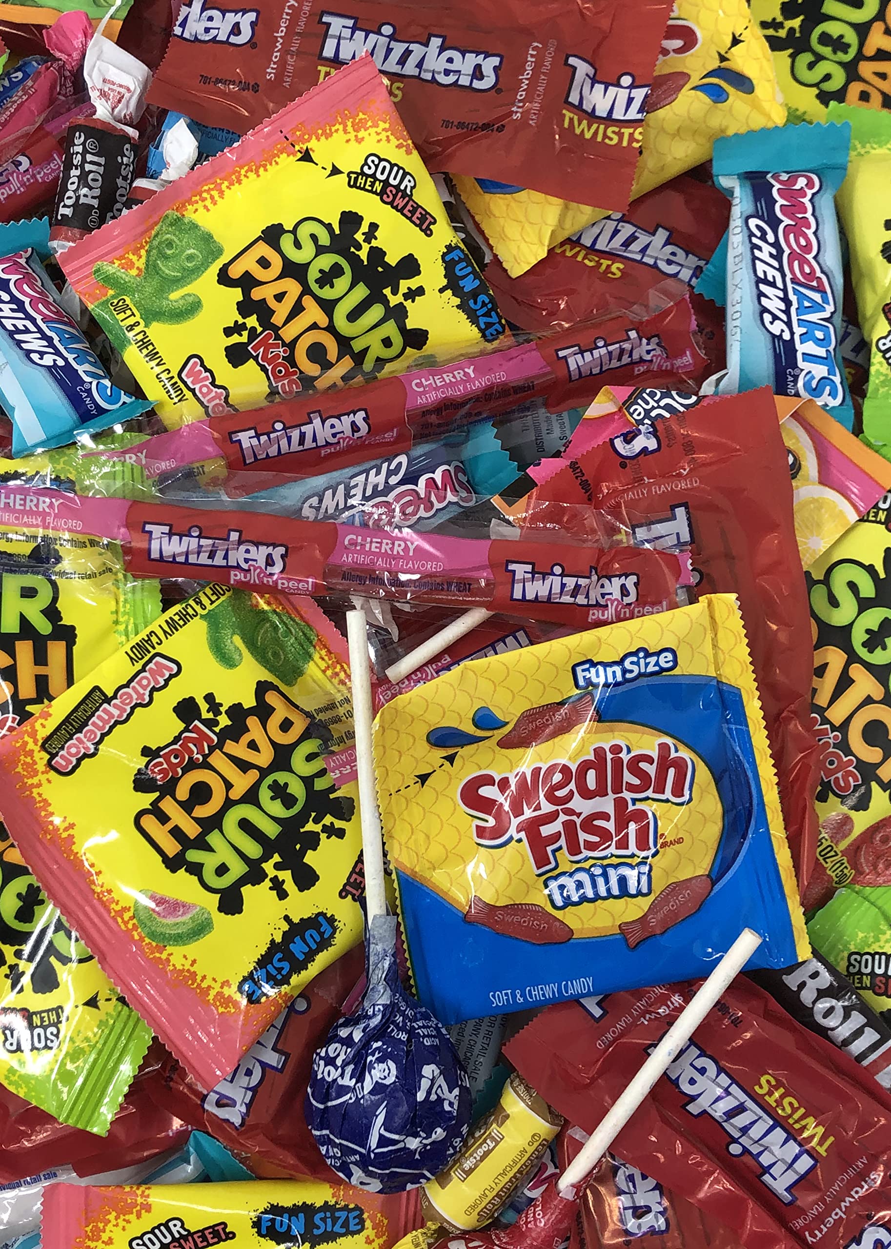 BULK CANDY MIX, 5 LB of Assorted Individually Wrapped, Snack Size Candy ...